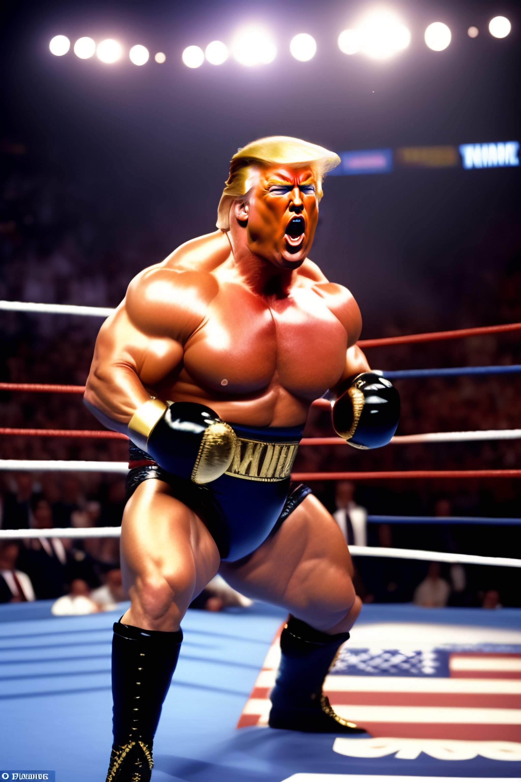 Lexica - Donald Trump as a WWF Wrestler