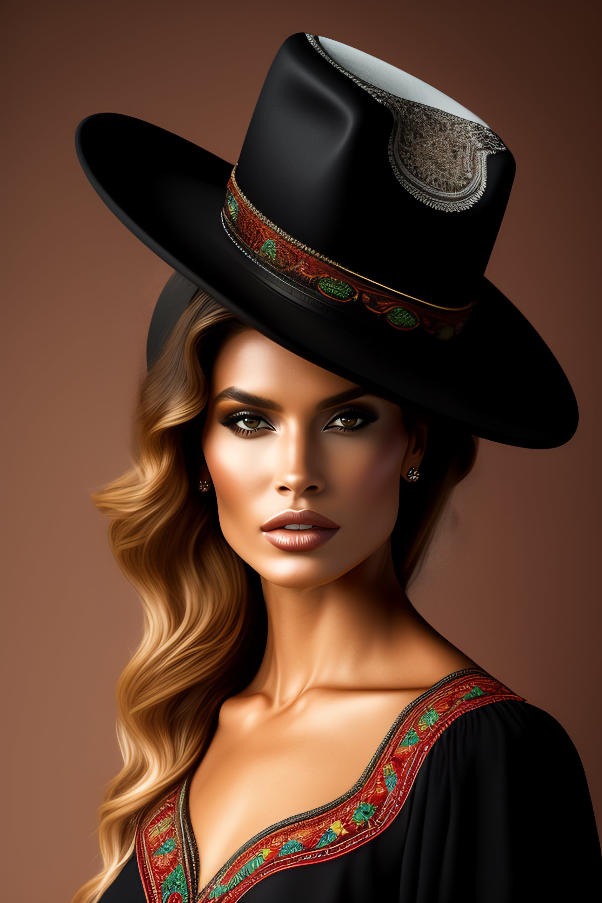 Lexica - Noroña black charro hat