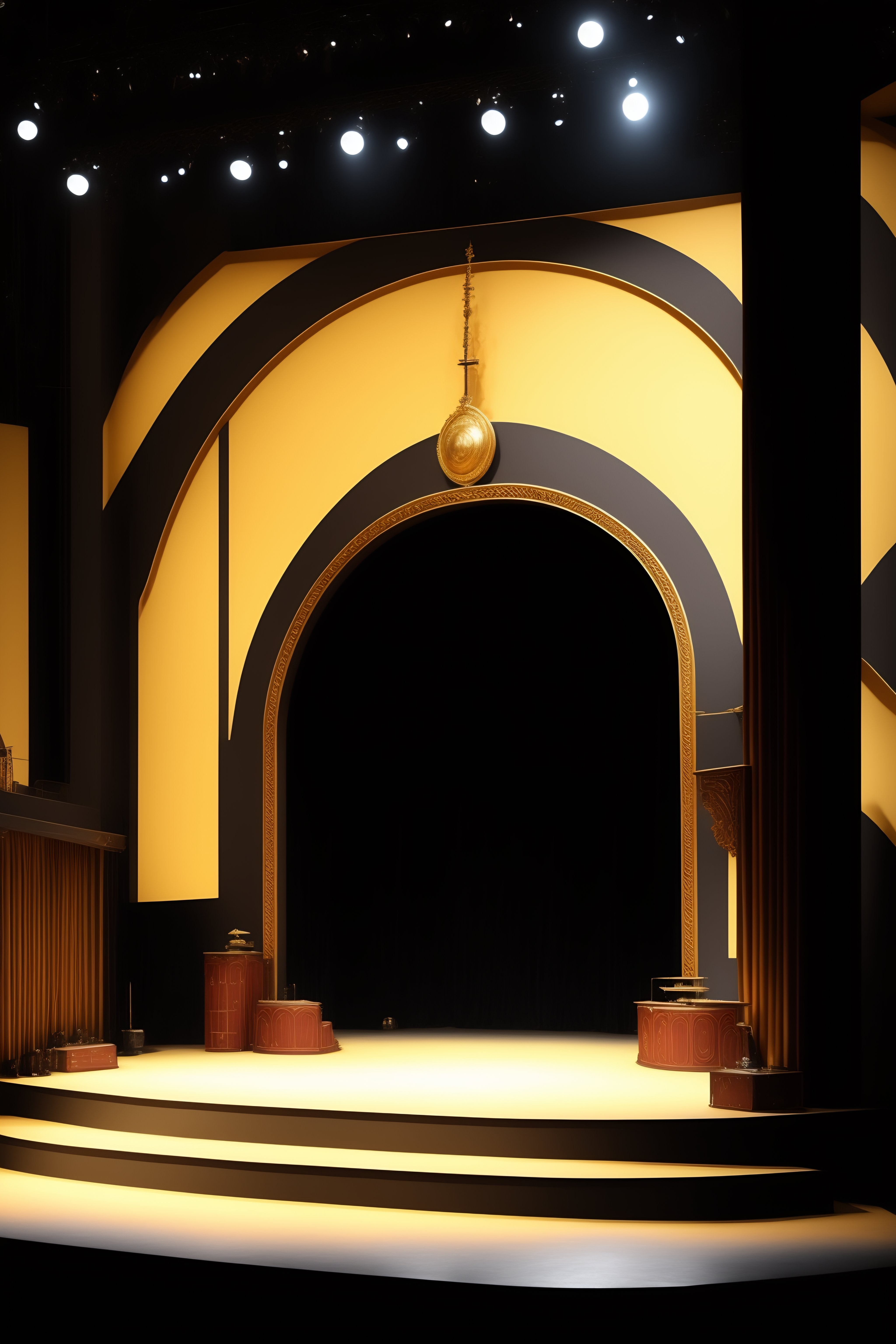 Lexica - 1920s bugsy malone stage setting