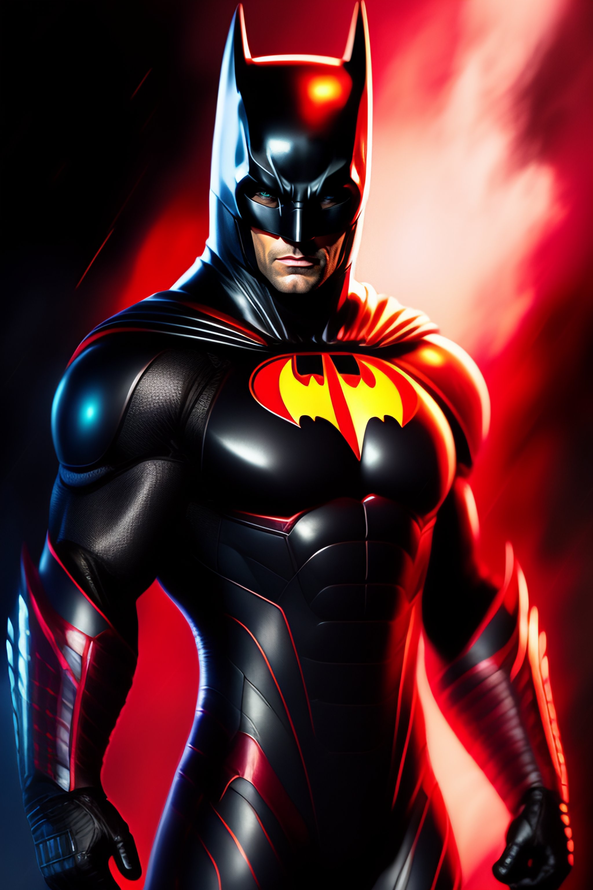 Lexica - Hugh jackman as bruce wayne with batsuit in batman movie, full ...