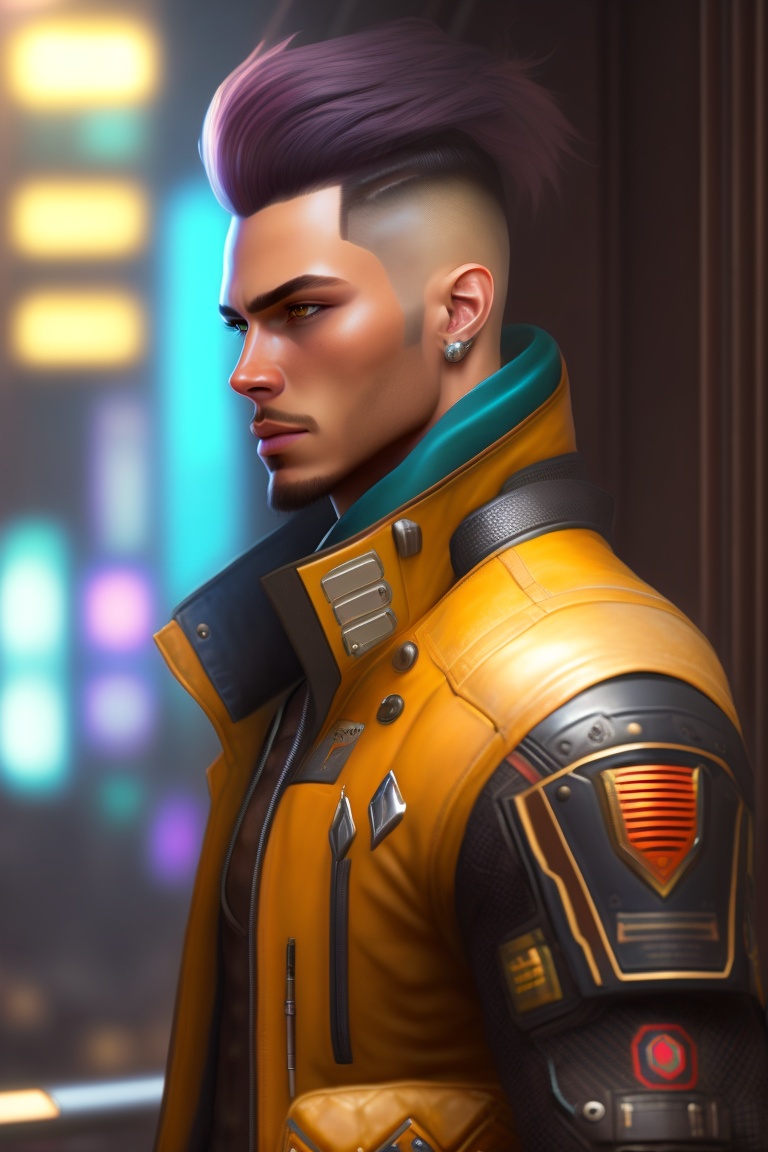 Lexica - Cyberpunk lock, reyalastic male full hd