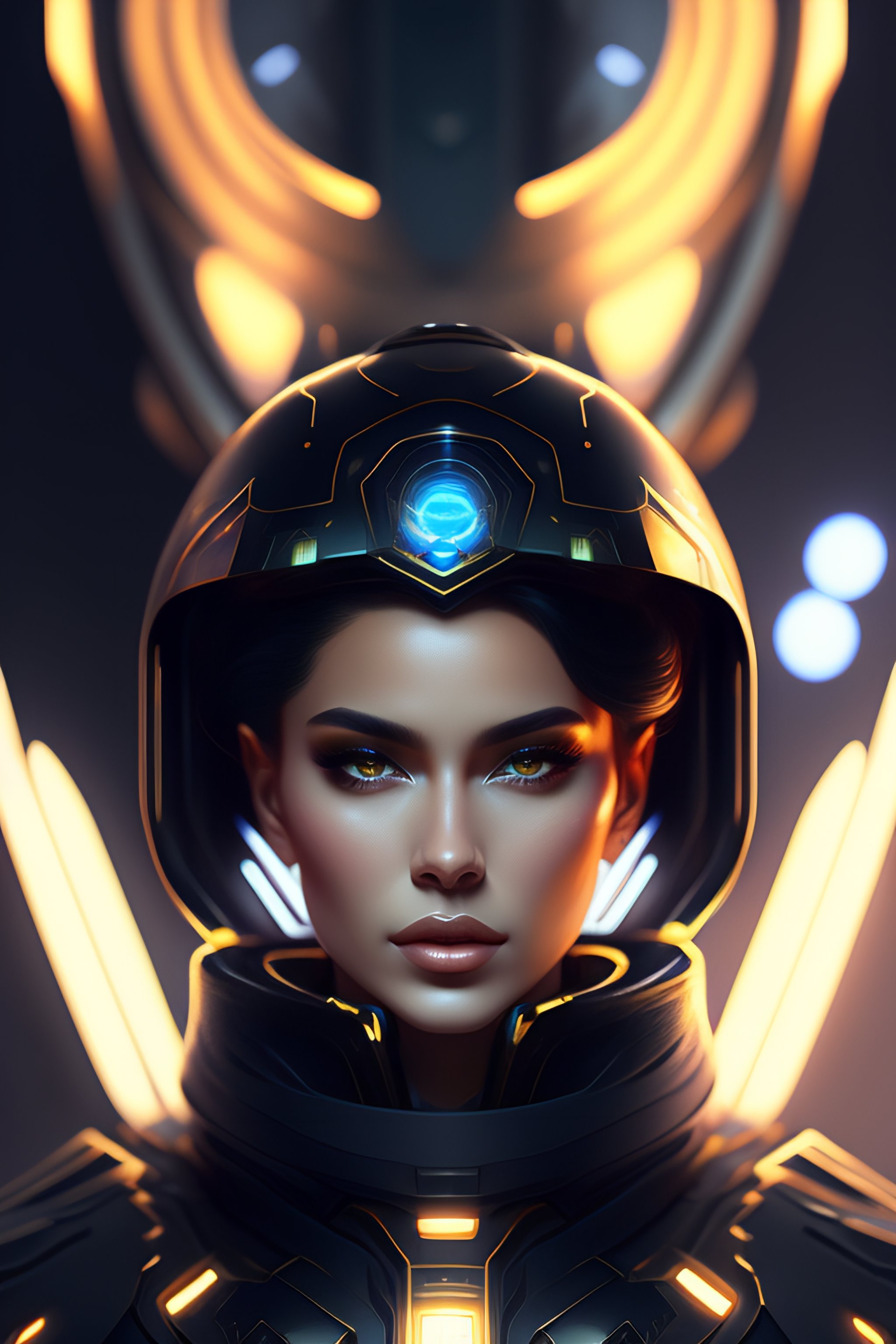 Lexica - Symmetry!! portrait of space soldier, tech wear, scifi ...