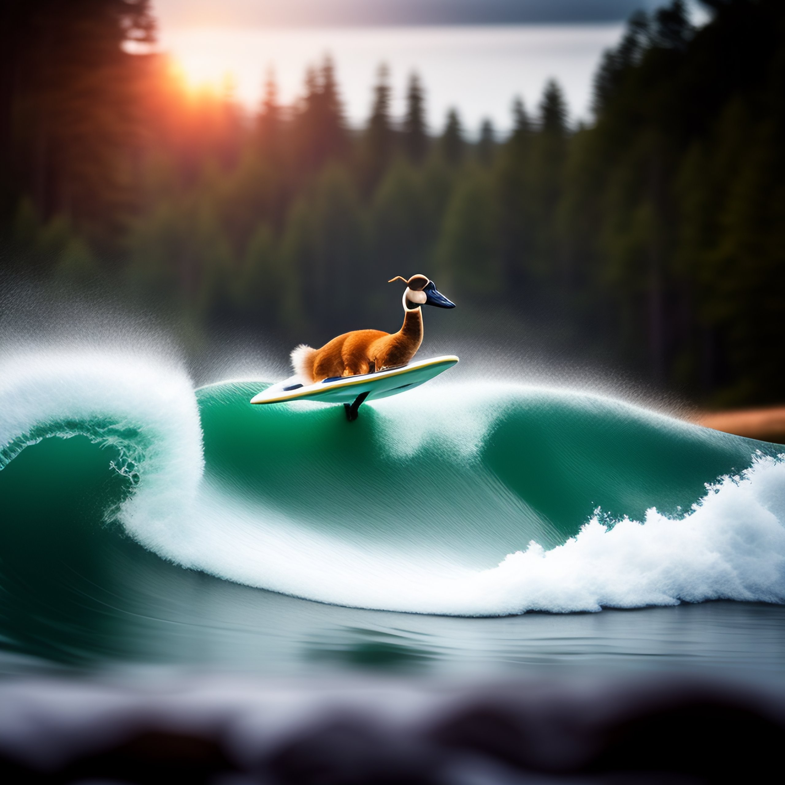 Lexica - Goose surfing the internet