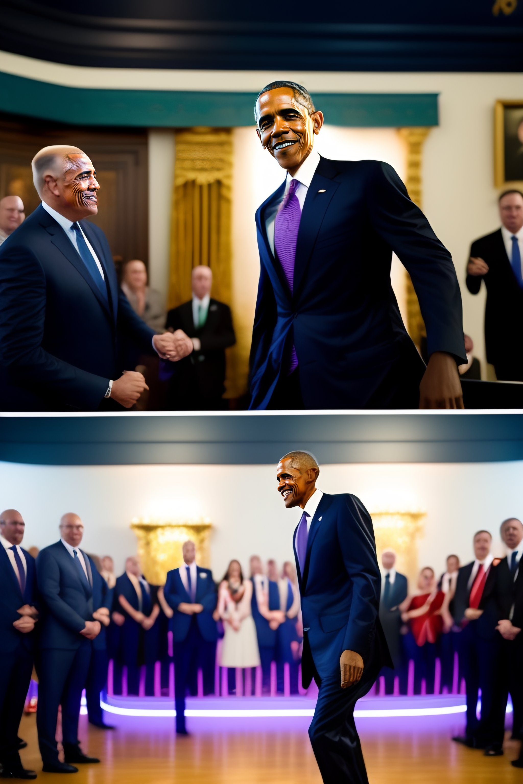 Lexica - OBAMA dancing a Fortnite dance