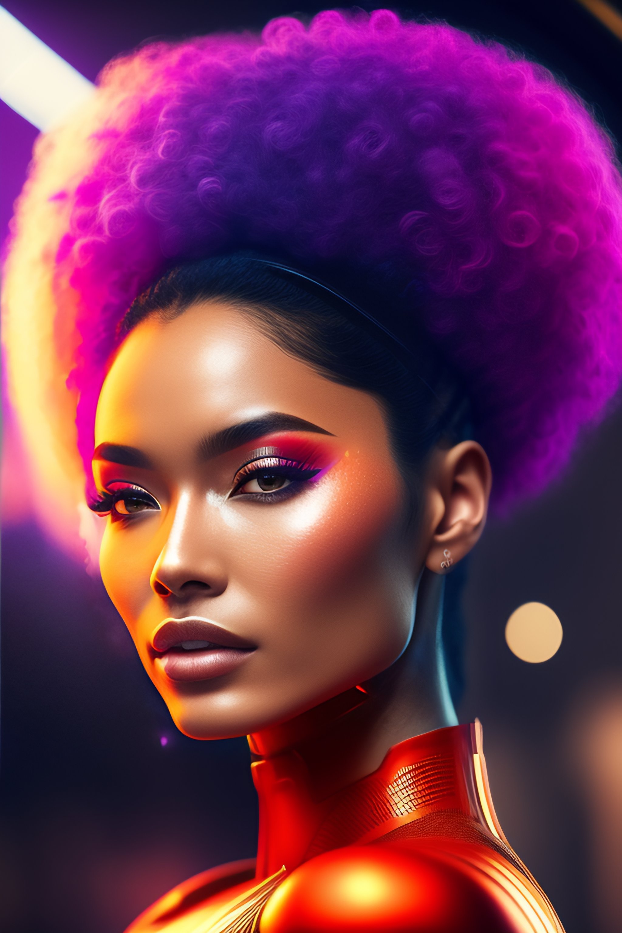Lexica - An augmented woman in the year 3500
