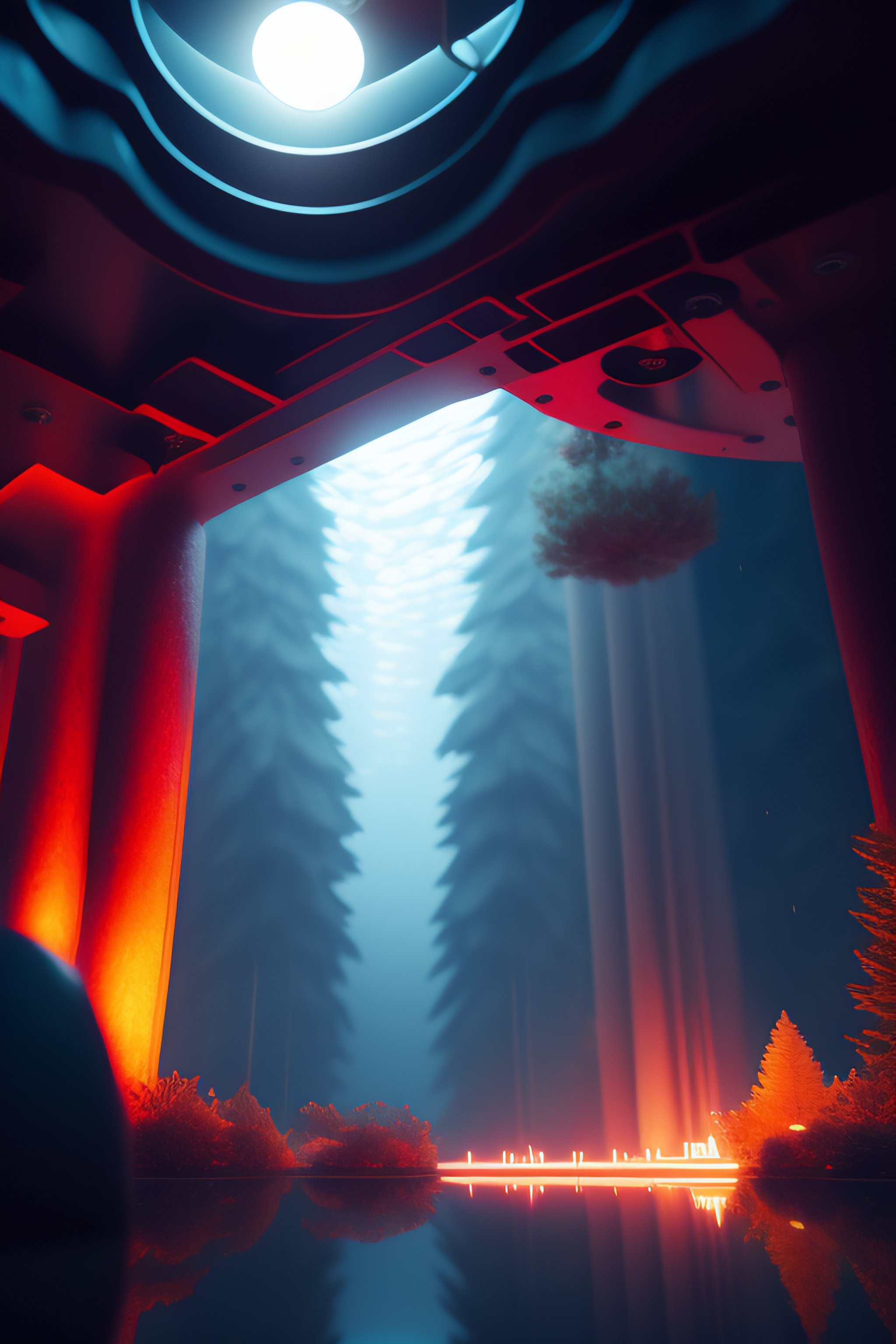 Lexica - Stranger Things, environmental concept art, the upside down ...