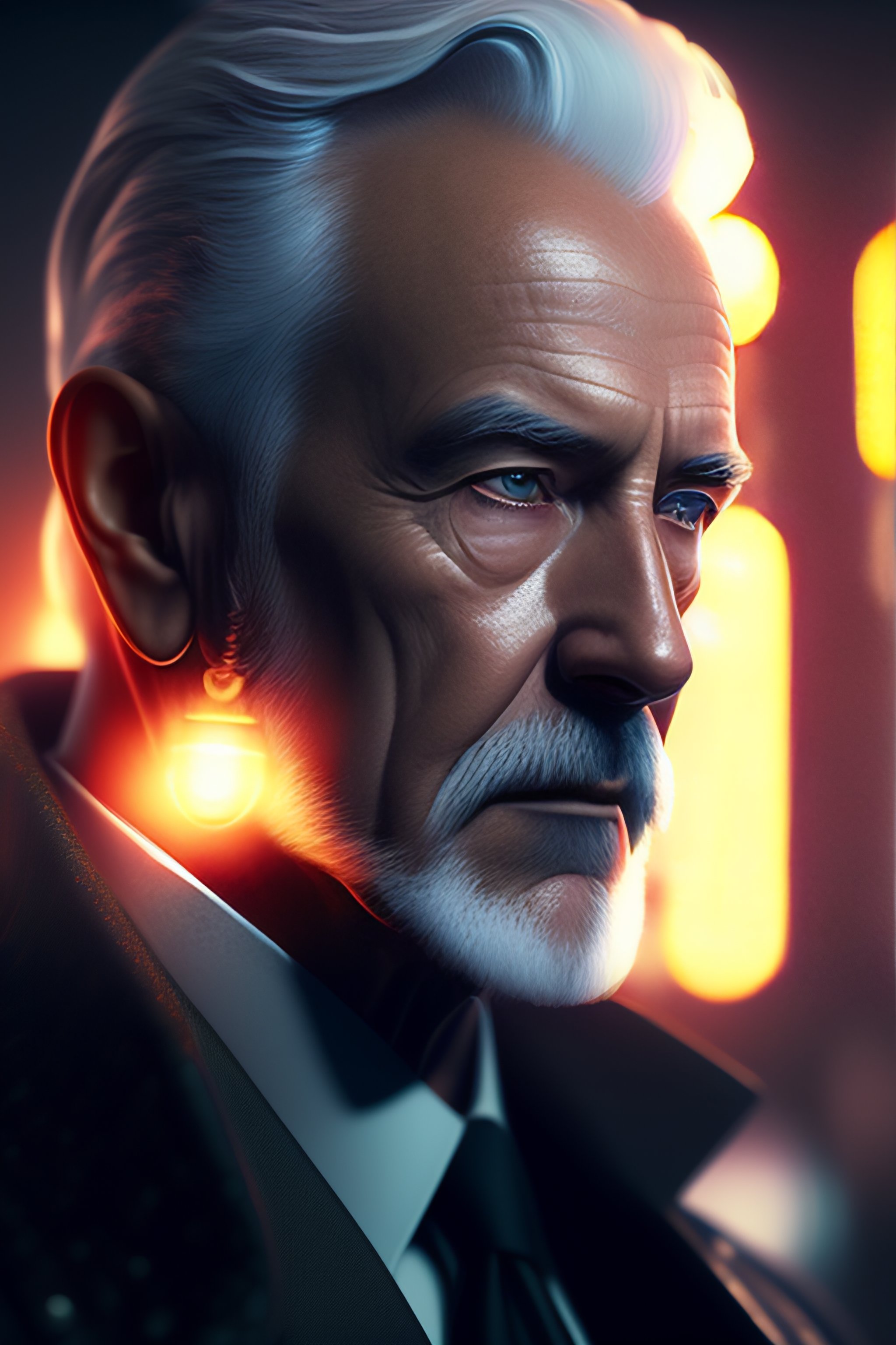 Lexica - Portrait art of 8k ultra realistic retro futuristic old man ...