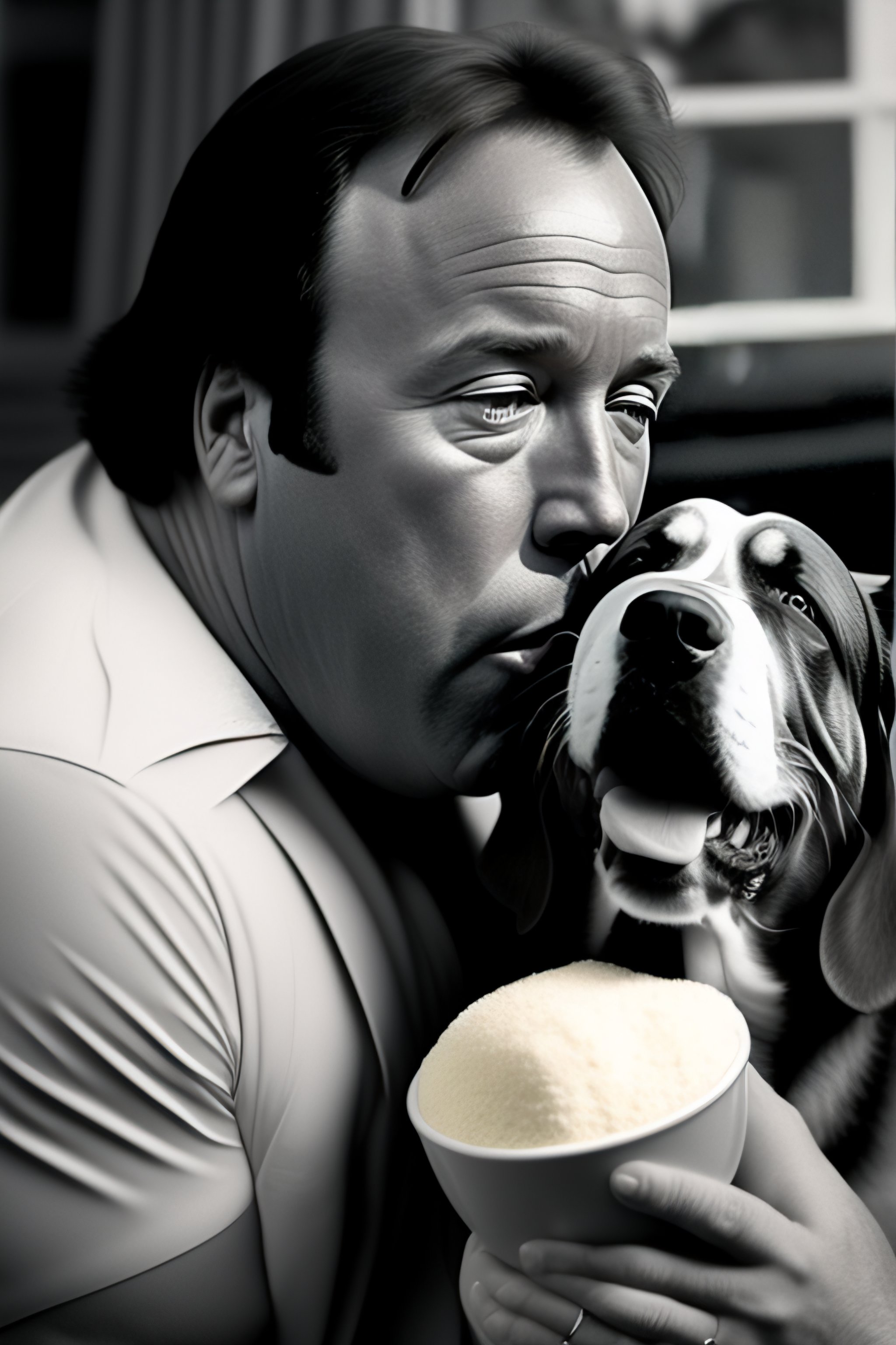 Lexica - Alex jones, 1980s, eating a dog, doing cocaine