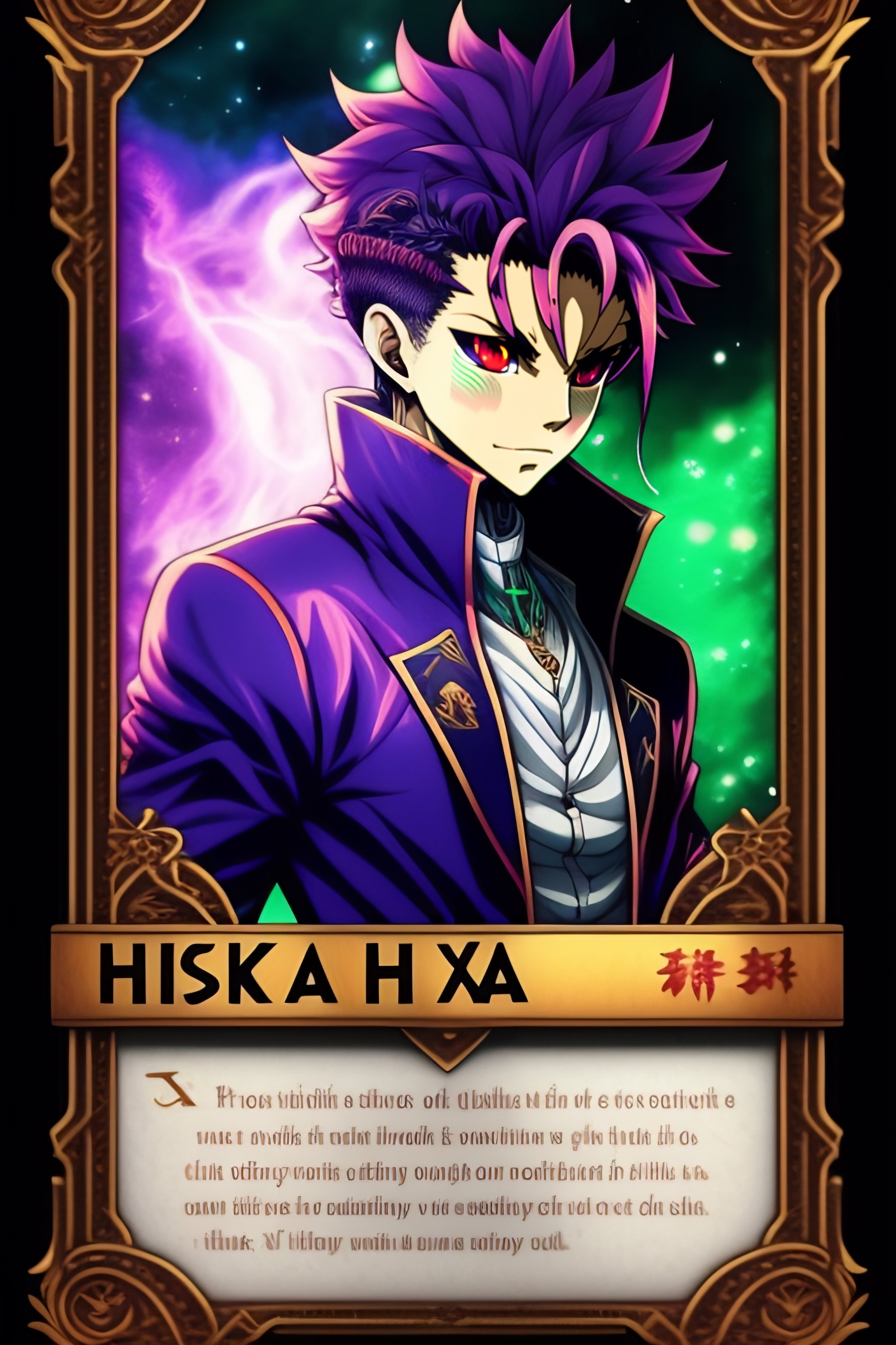 Lexica - Playing card of Hisoka hunter x hunter