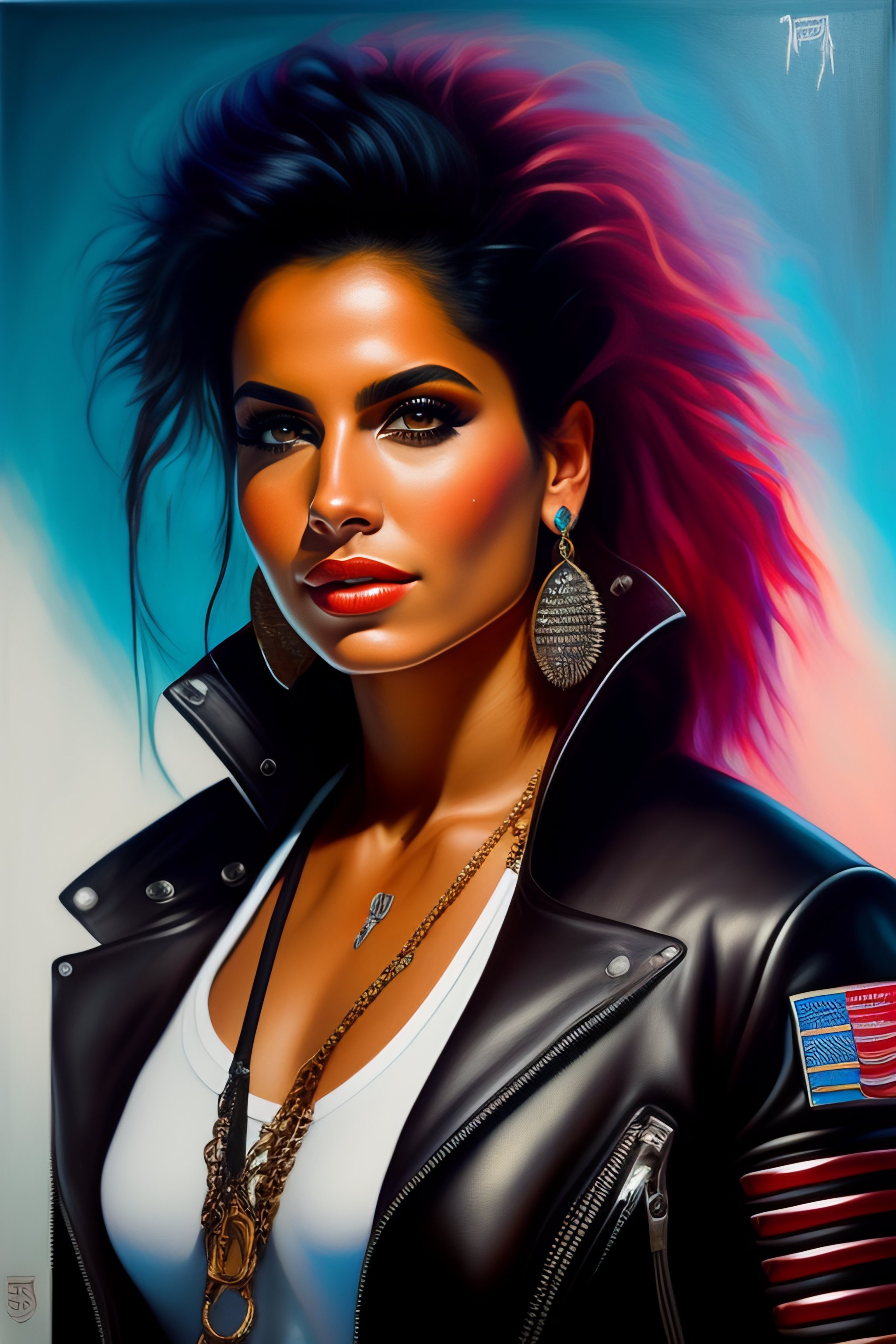 Lexica - Cute punk rock anitta, mad max jacket, renaissance, cables on ...