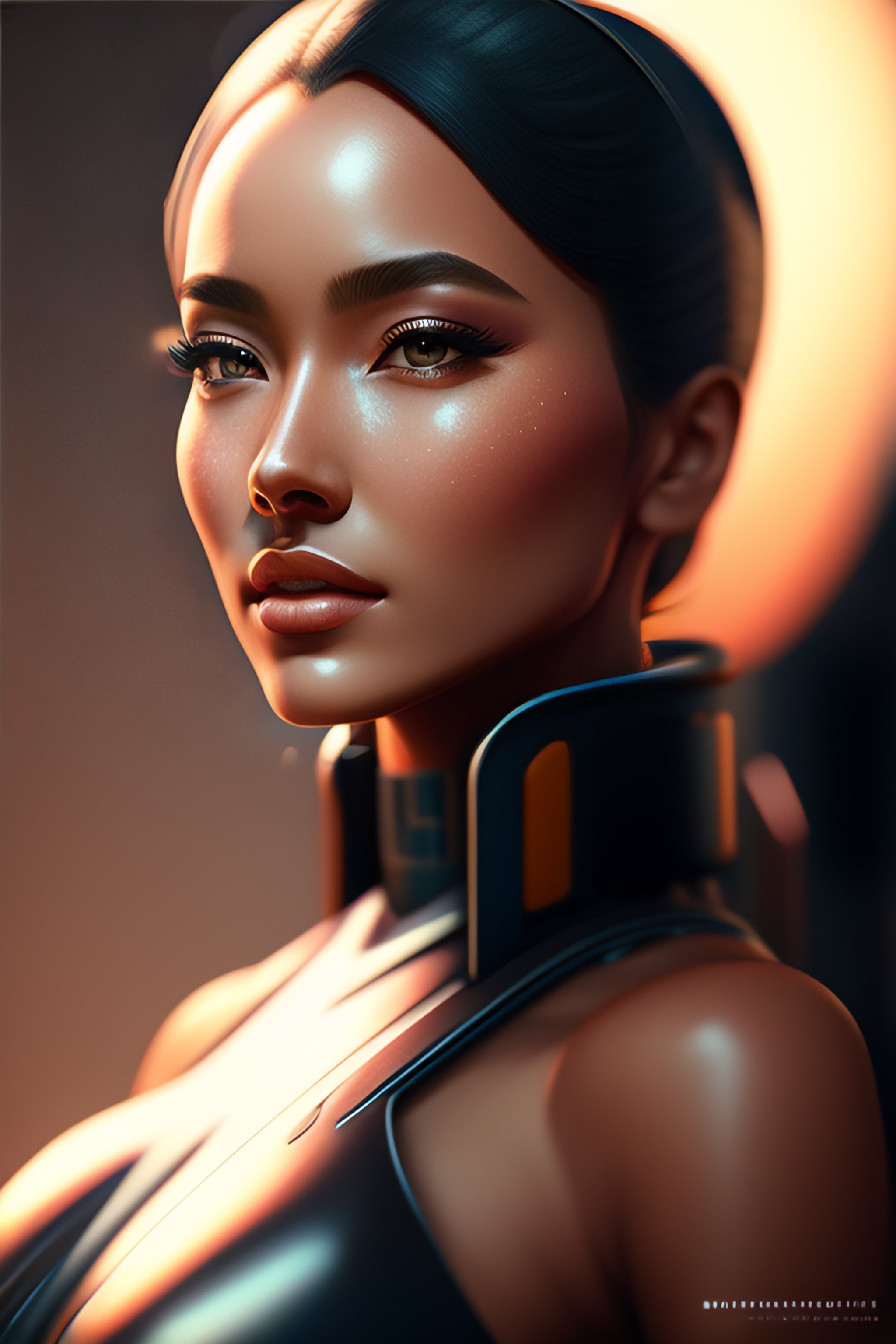 Lexica - Mechanical female android looking, cinematic lighting, intricate, elegant, super highly ...