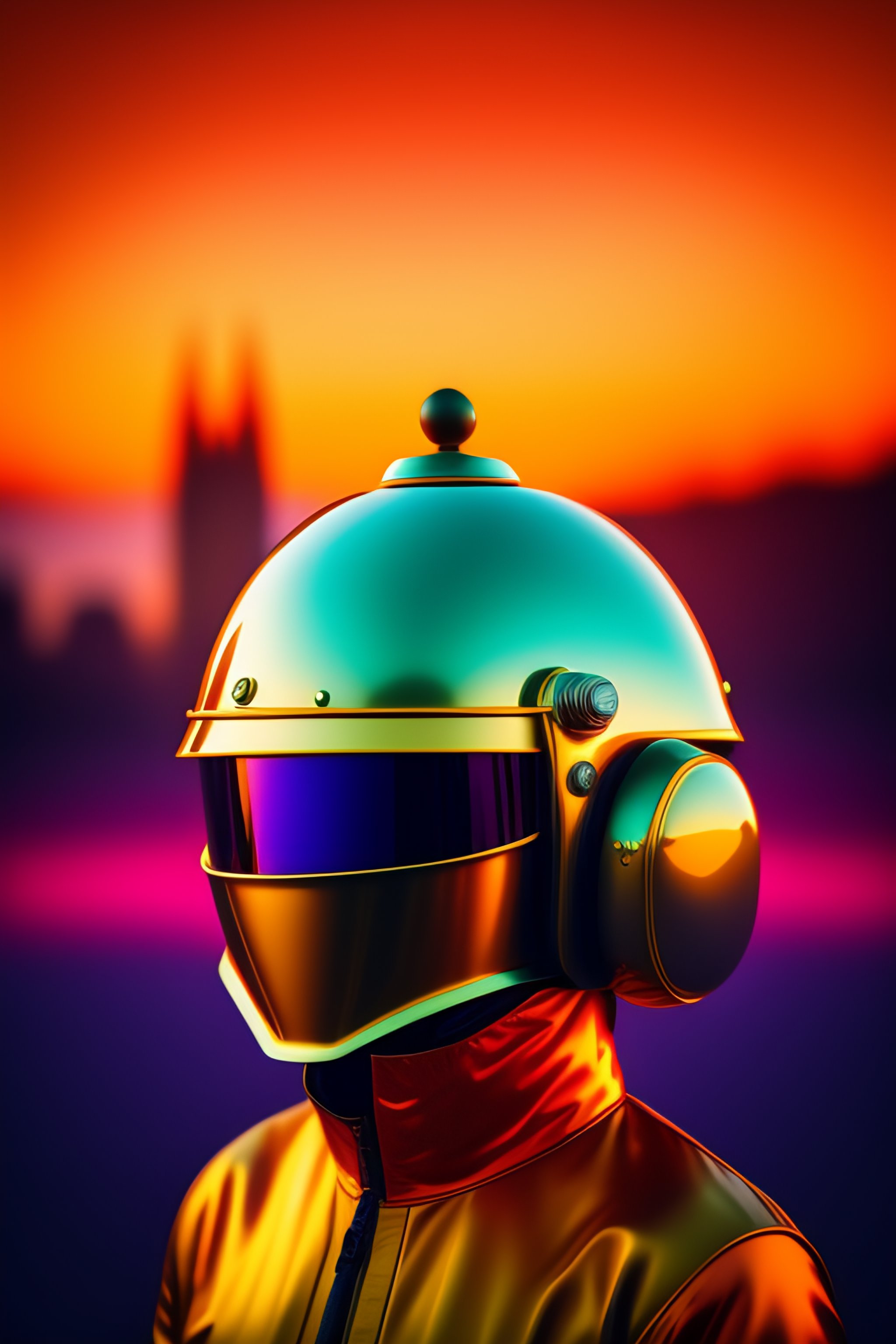 Lexica - A teapot but it's a helmet with a snout, in the style of 90s ...