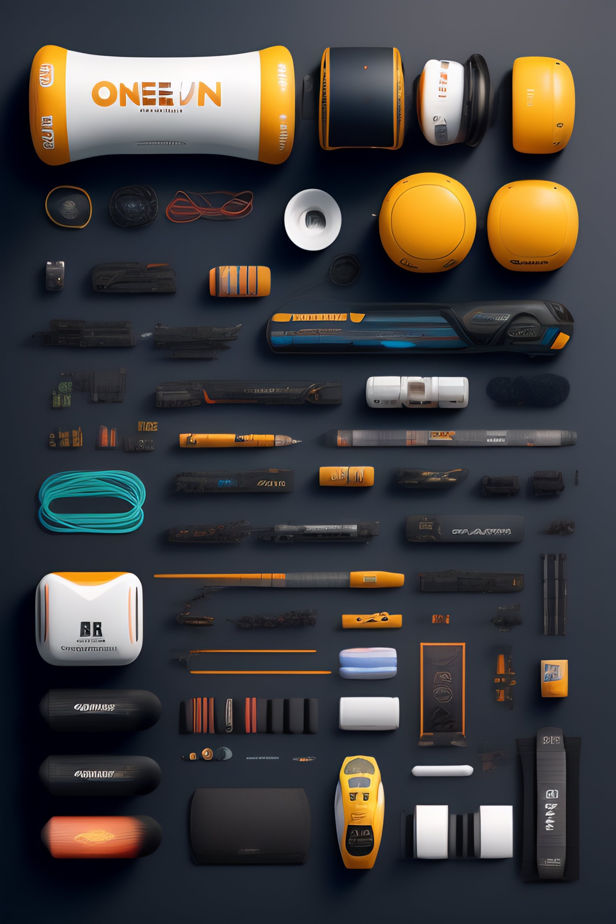 Lexica - Onewheel, Costumes and props, Knolling, Knolling layout ...