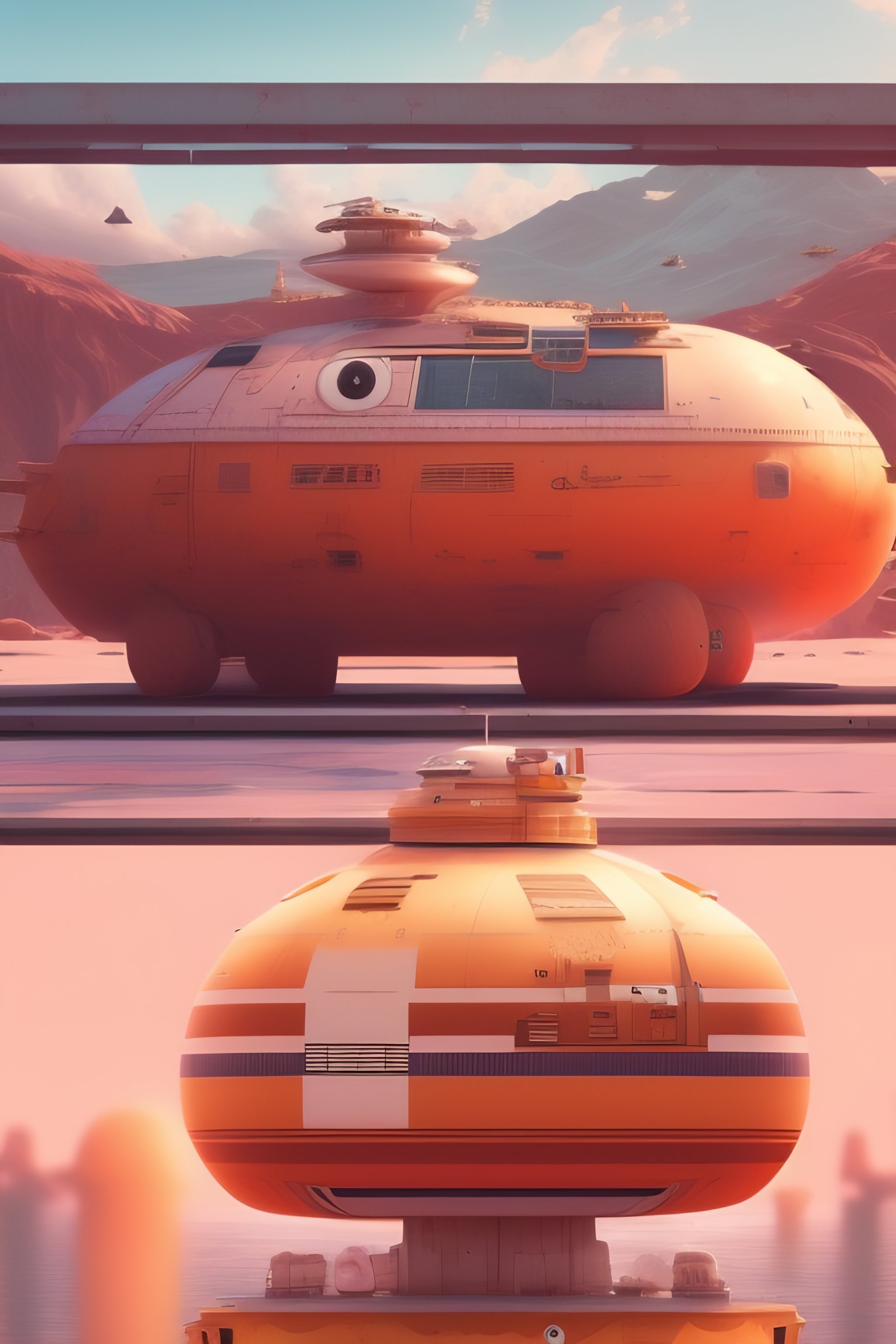 Lexica - Wes anderson, droid, star wars, iridescent accents, beeple ...