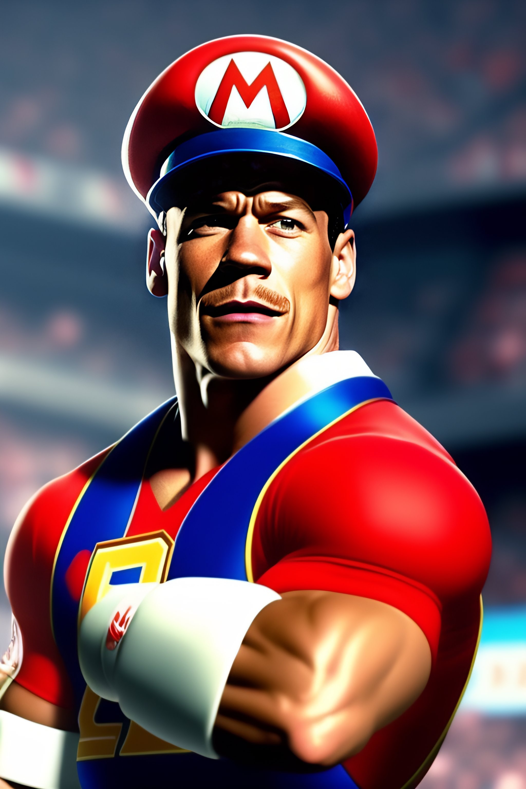 Lexica - John cena as a mario character in mario 64