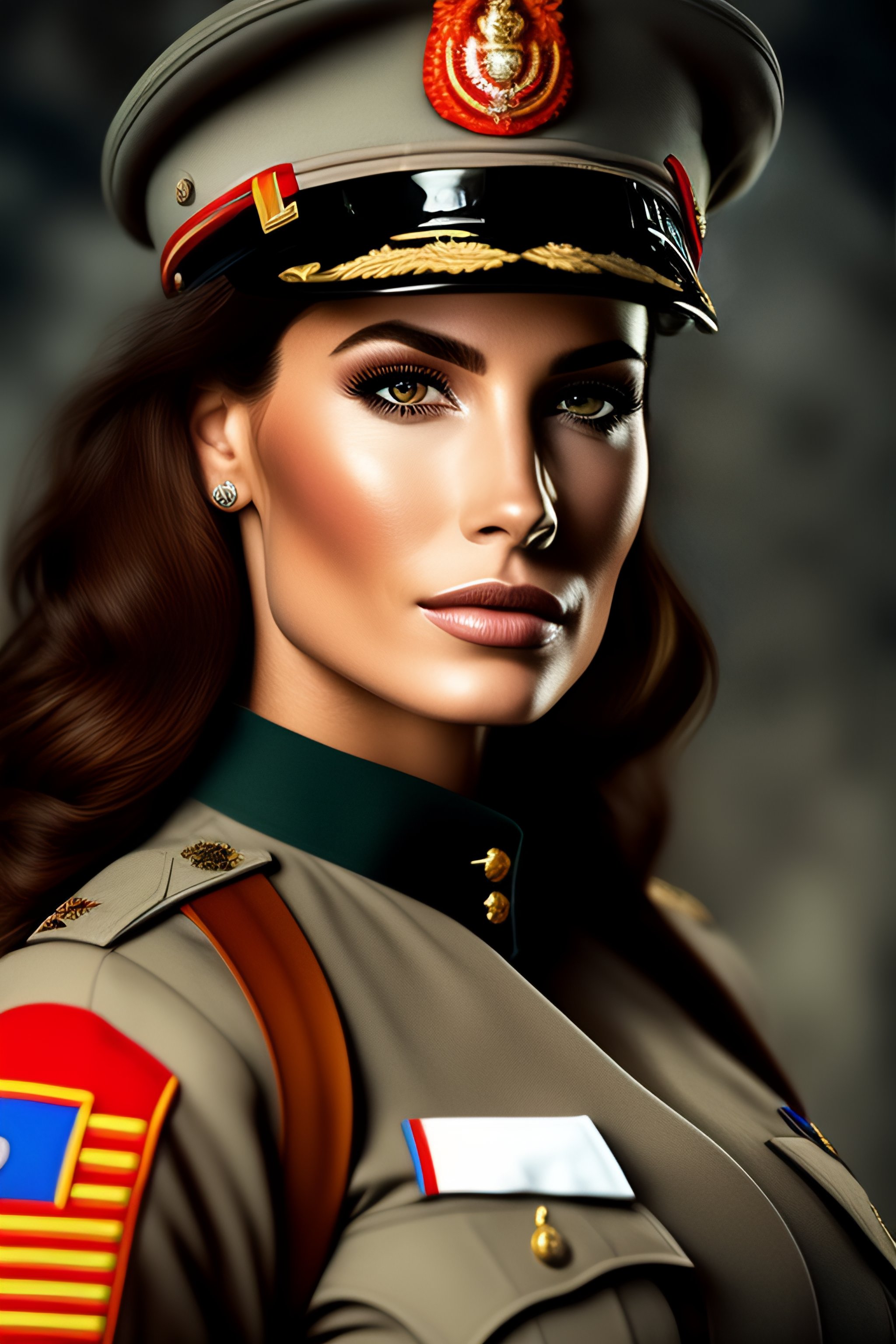 Lexica - Beautiful woman in marine uniform
