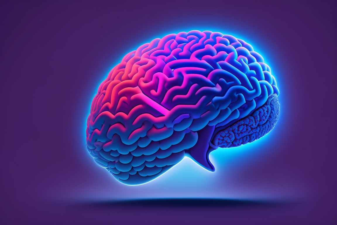 Lexica - This cover image features a captivating, detailed illustration of a human brain in ...