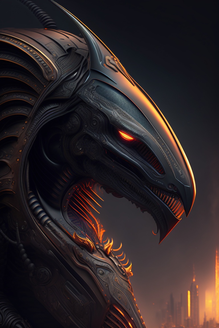 Lexica - A dark, biomechanical xenomorph based on the alien in the ...
