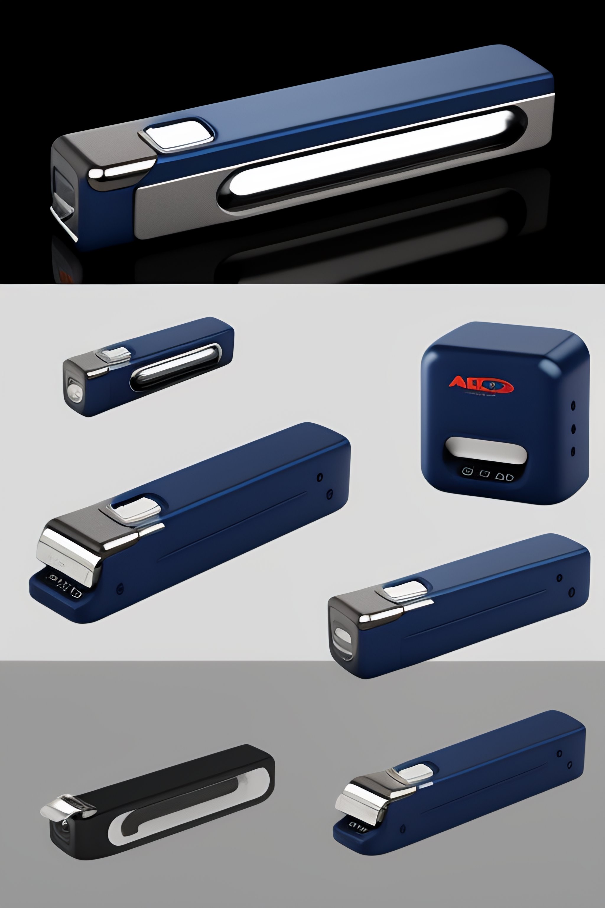 Lexica - Stapler, dark gray color, metallic finish, modern design ...