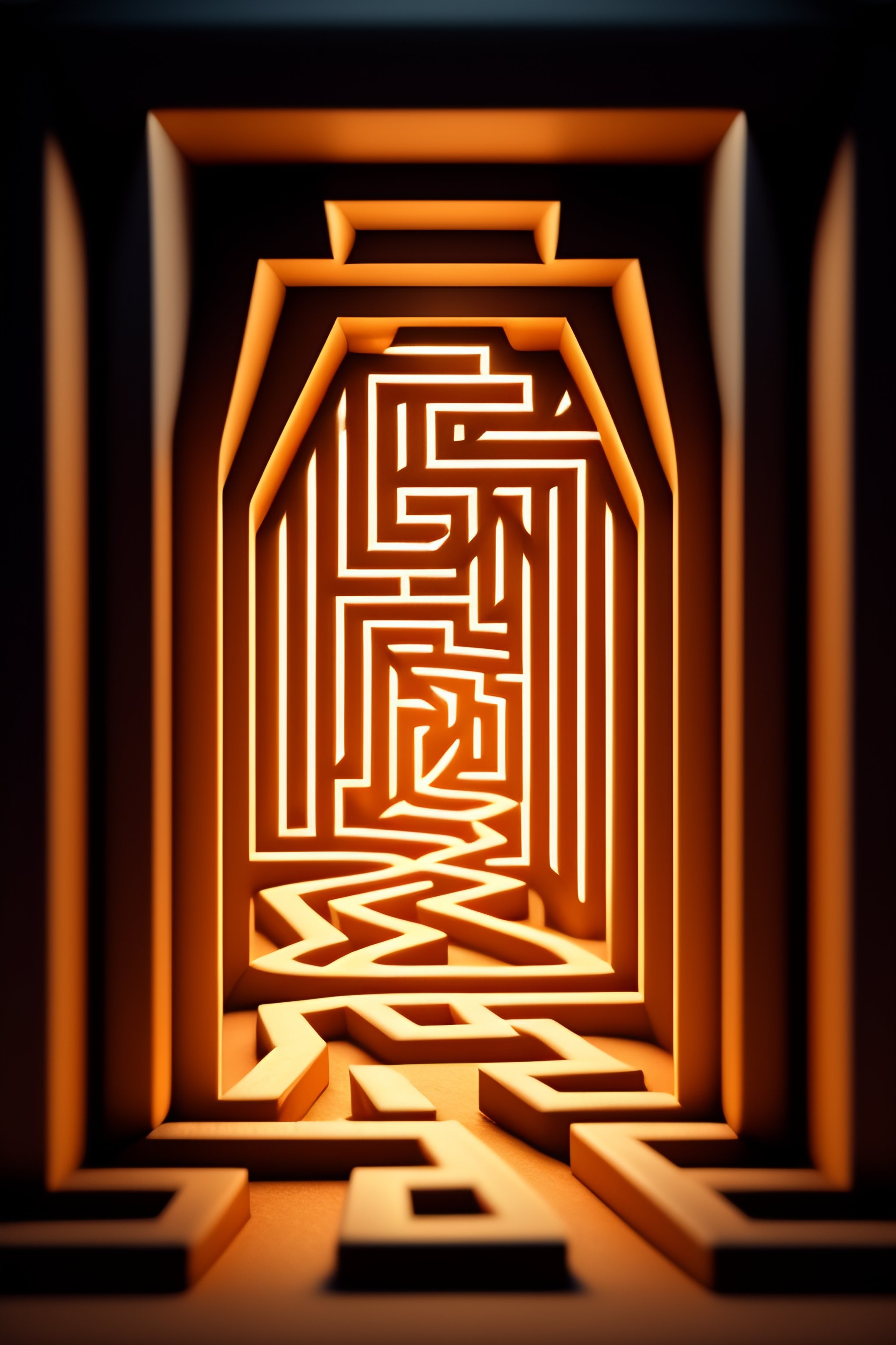 Lexica - A bolt of Lighting making its way through a maze by taking the ...