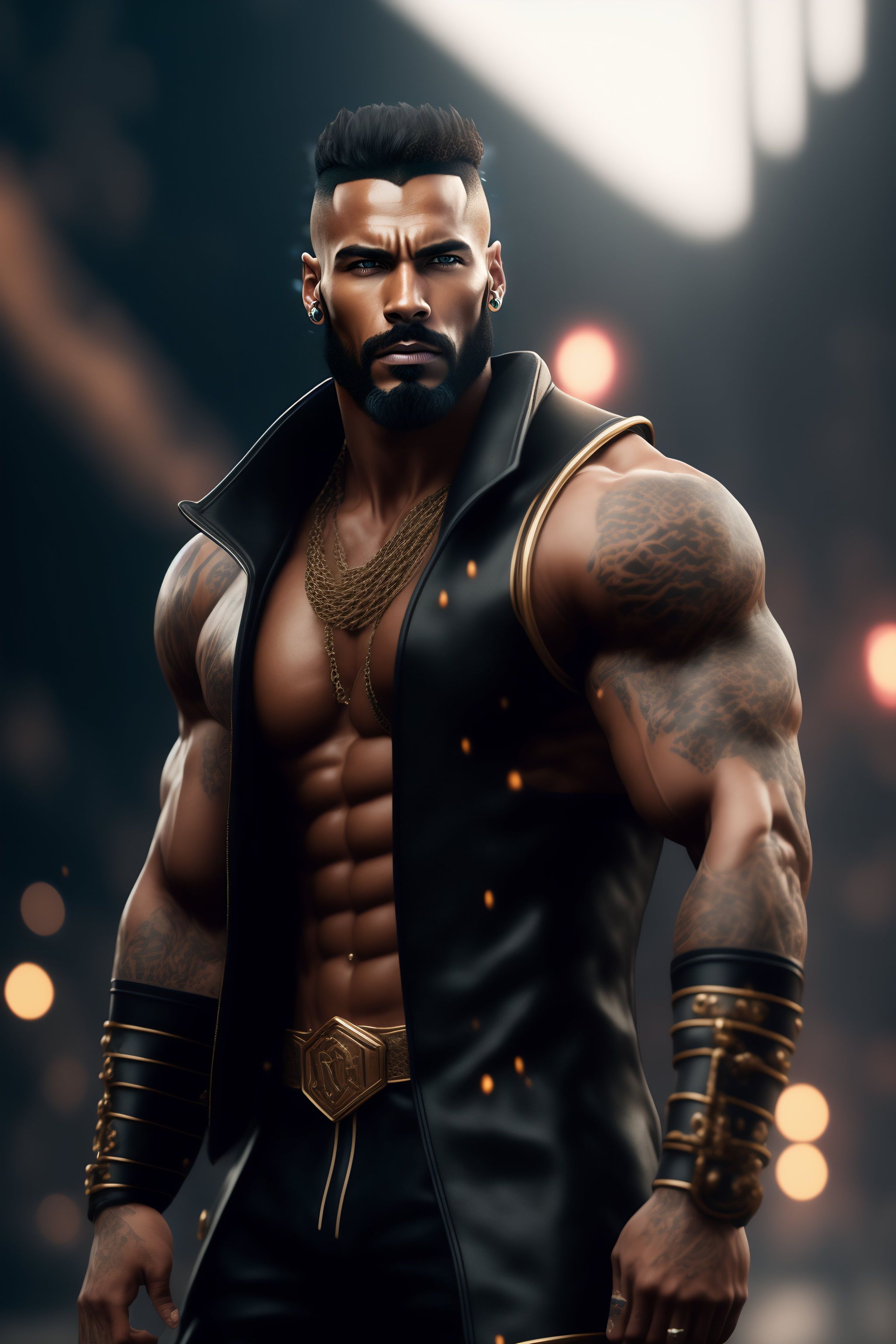 Lexica - Hyper realistic 4k image of a masculine man with rough and ...