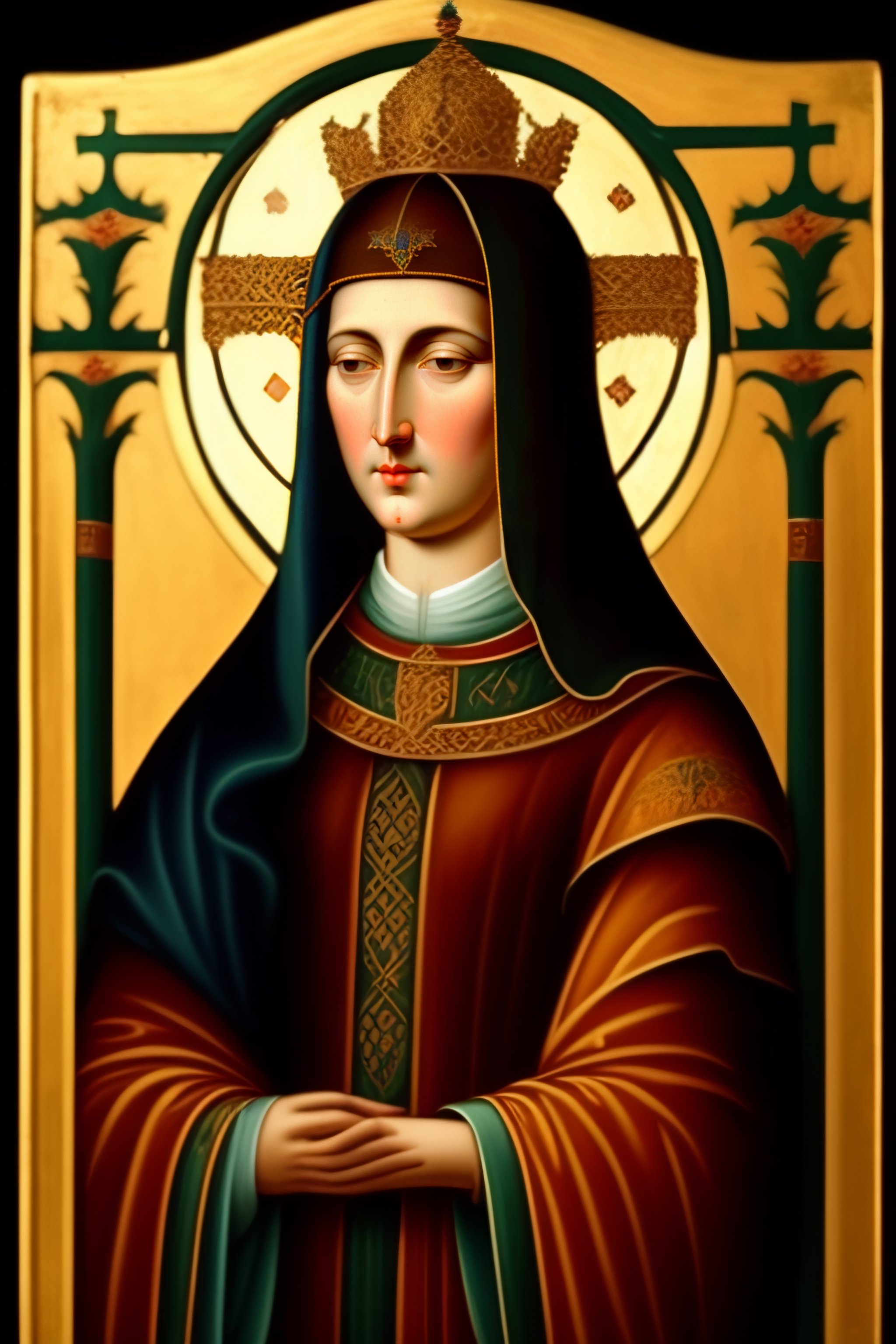 Lexica - Shorter face German Benedictine abbess renaissance stylized ...