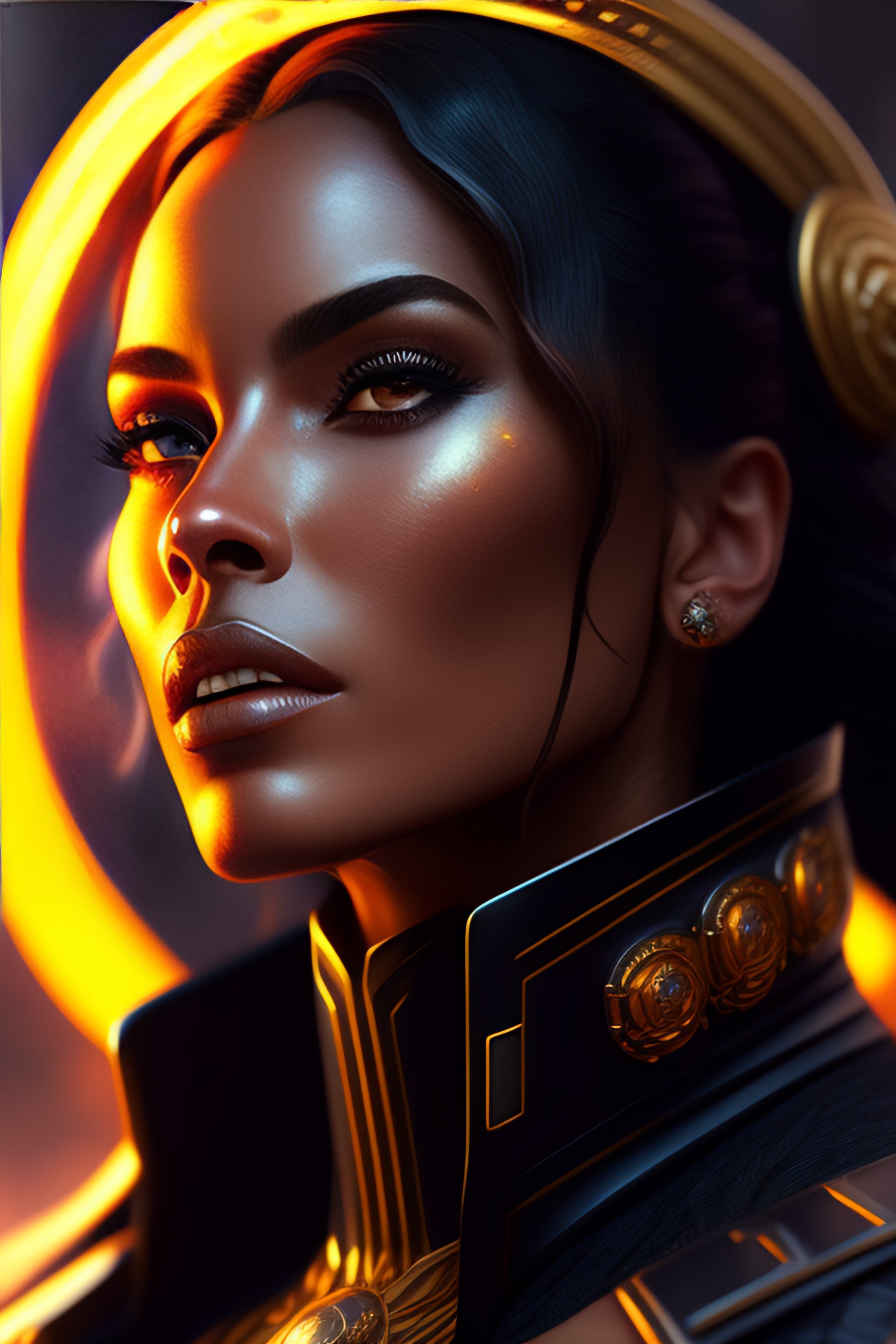 Lexica - Portrait of a mole screaming , sunburst arround head, deadly face with power armor ...