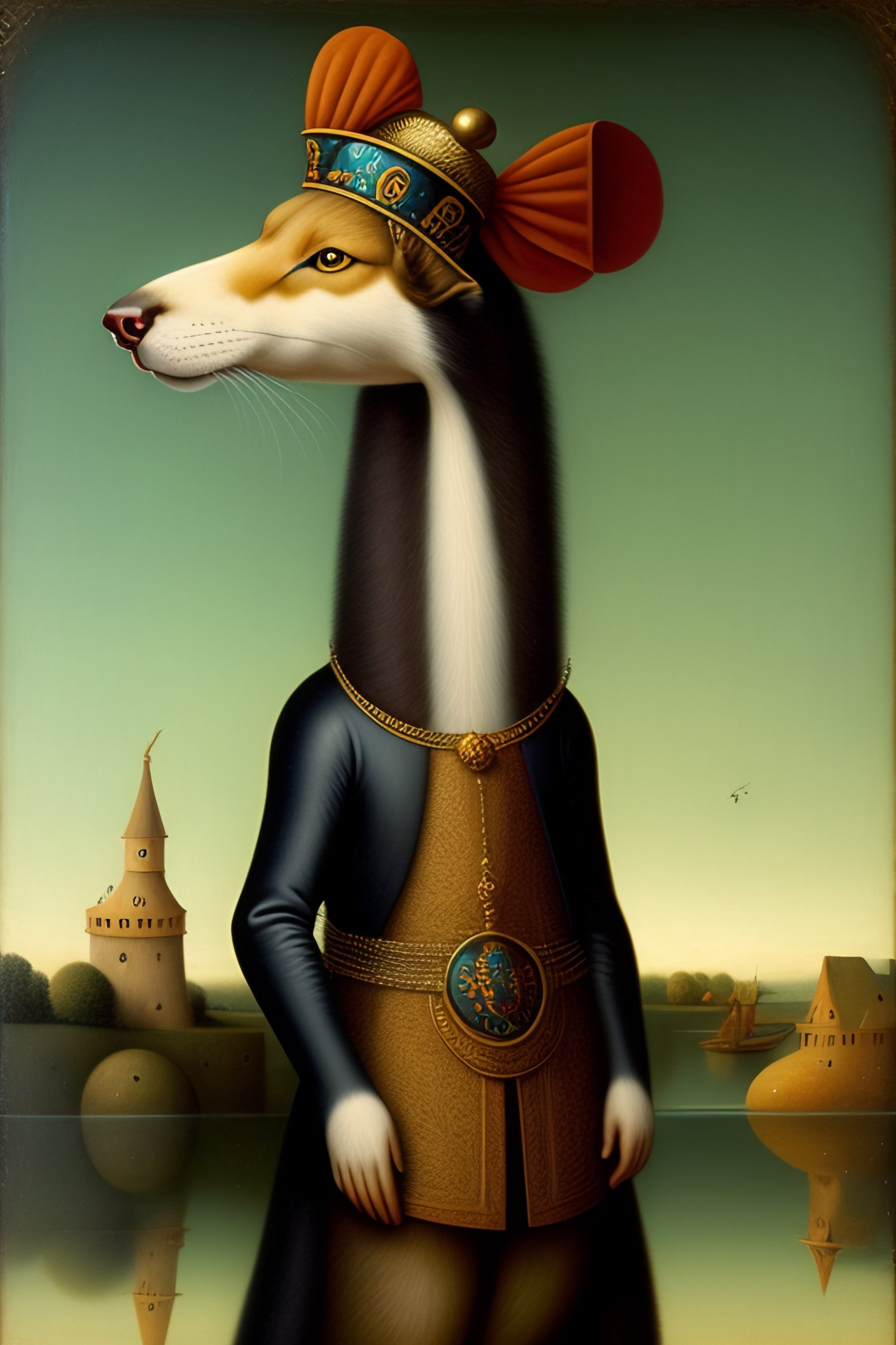 Lexica - Anthropomorphic voodoo weasel, eerie and whimsical background ...