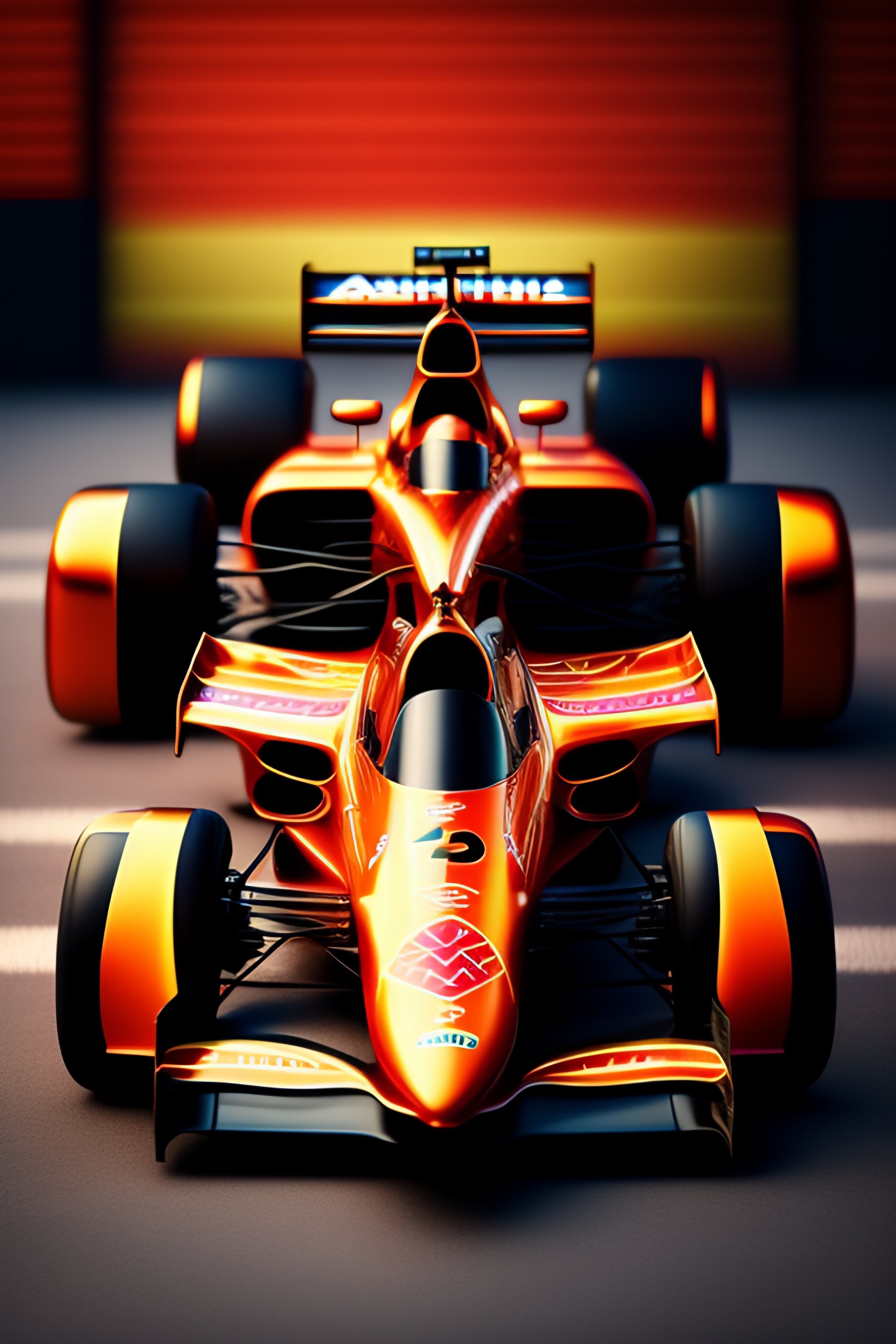 Lexica - Formula 1 Car with Incan patterns