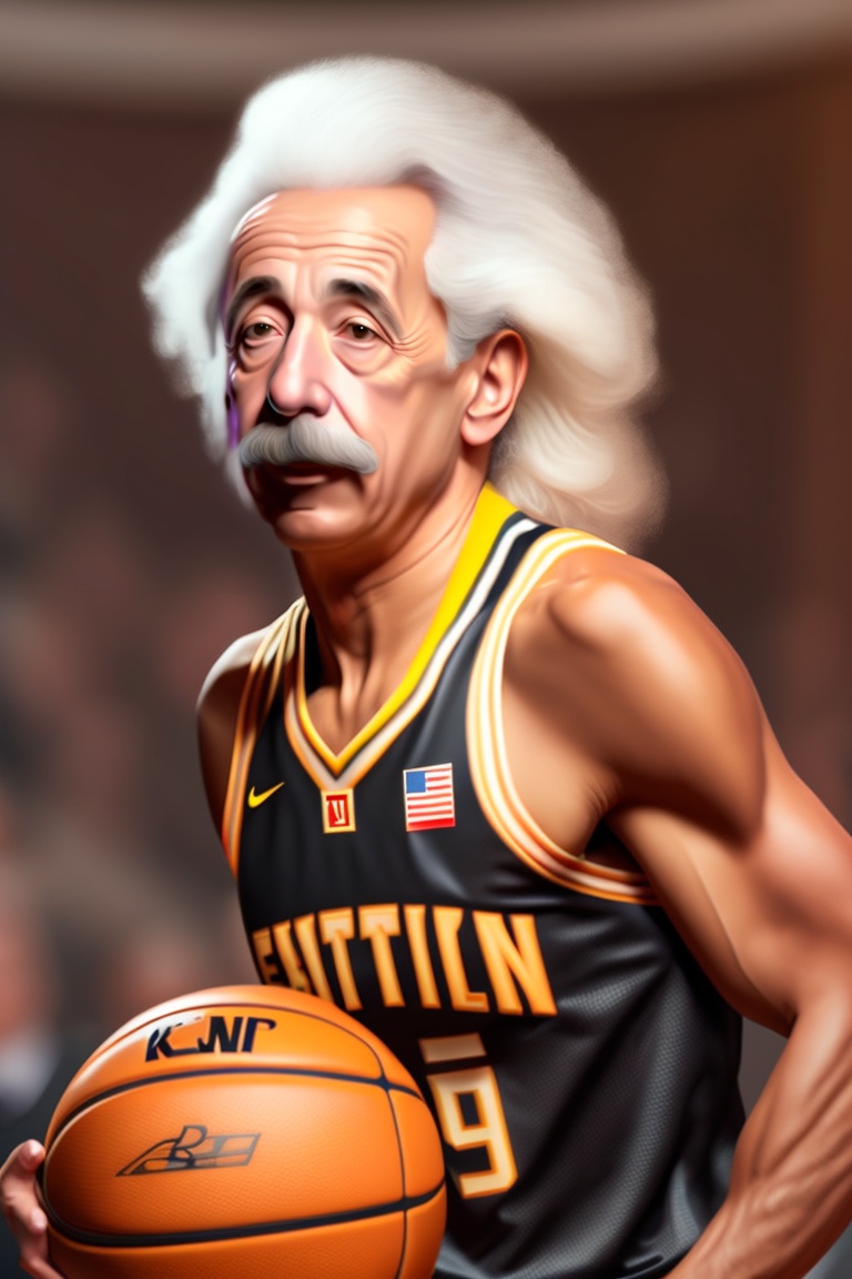 Lexica - Albert Einstein. Play Basketball. Black Jersey, 66. Candid ...
