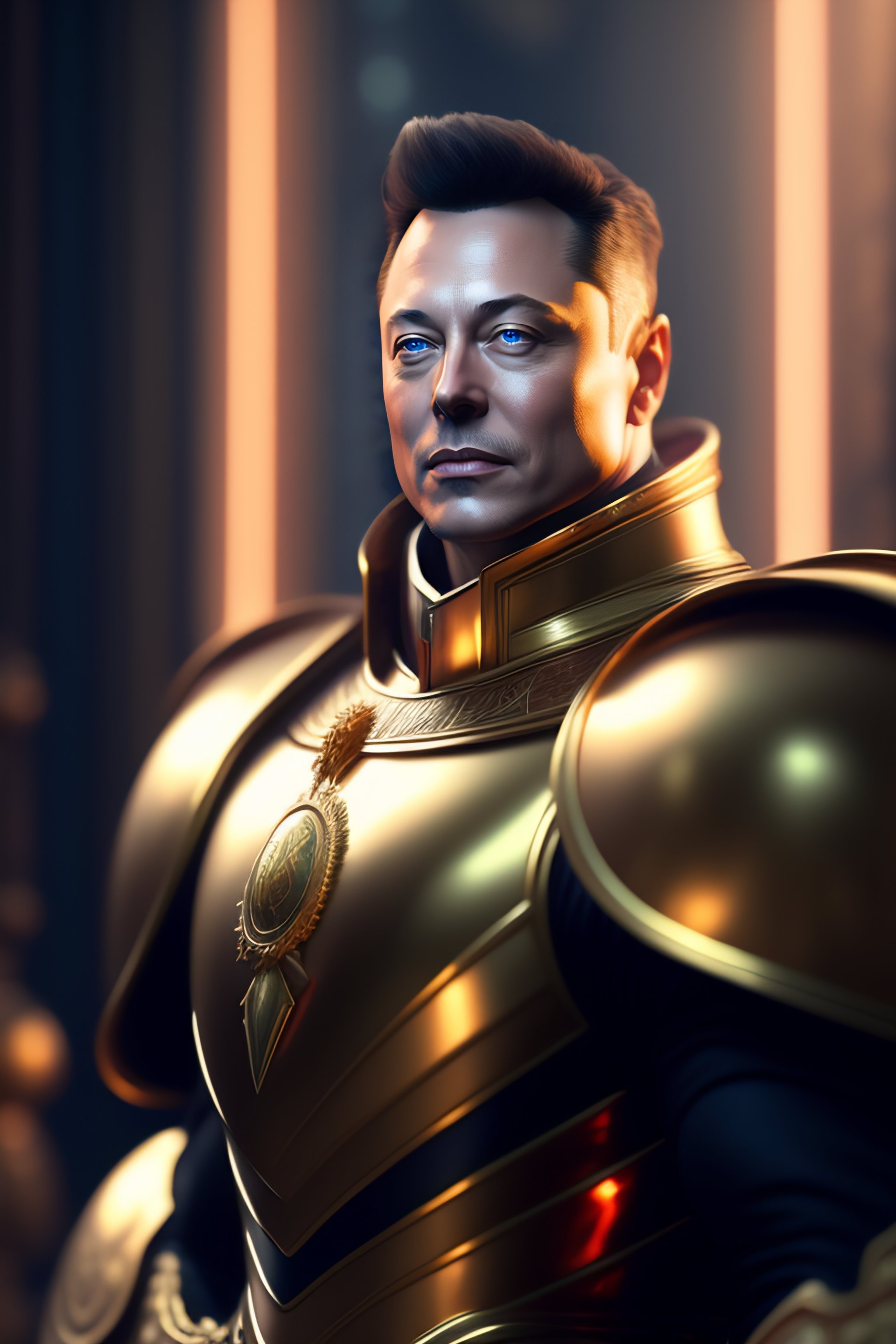 Lexica - Elon musk as the god emperor of mankind warhammer by greg ...