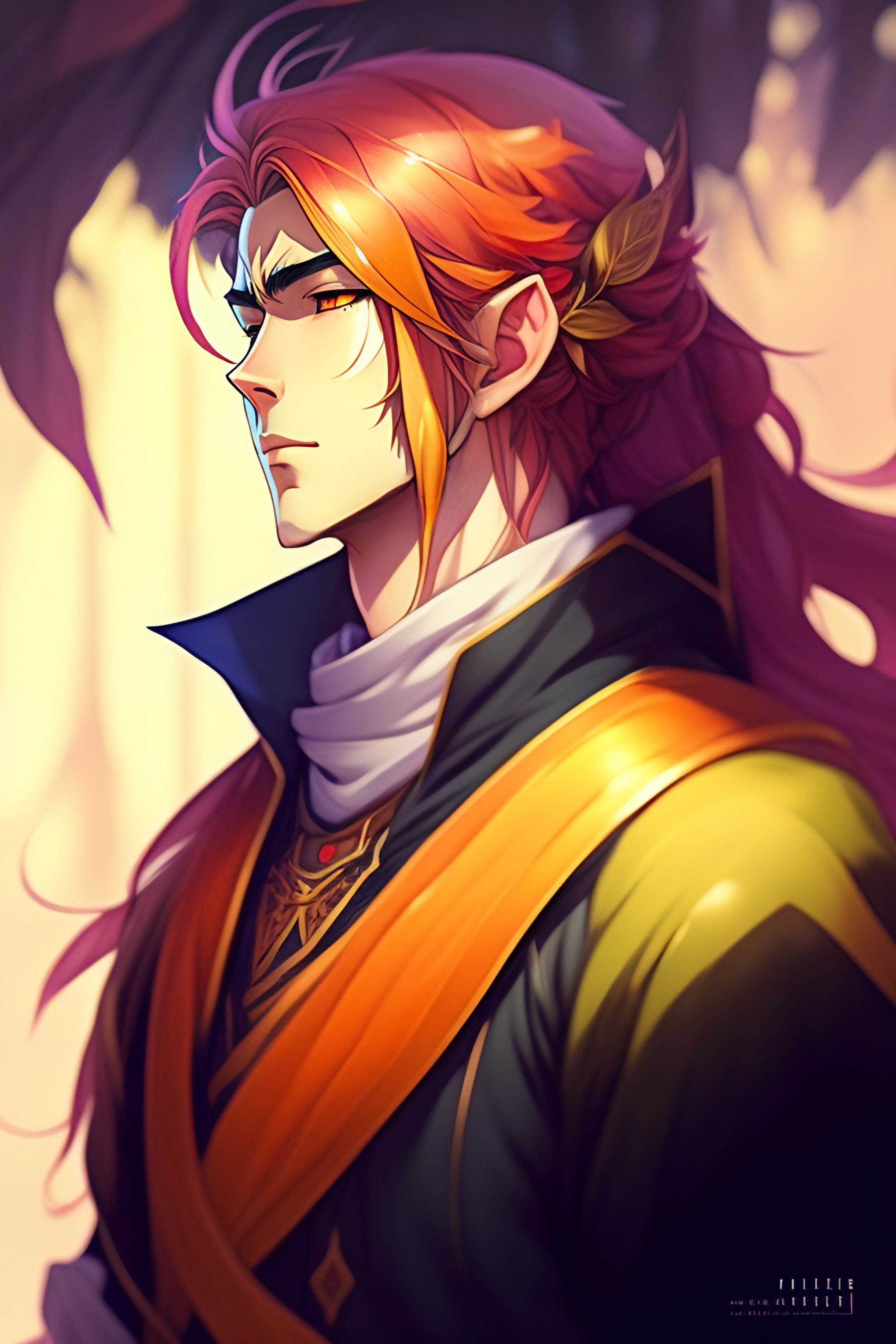 Lexica - Anime full portrait of young beautiful male forest spirit ...