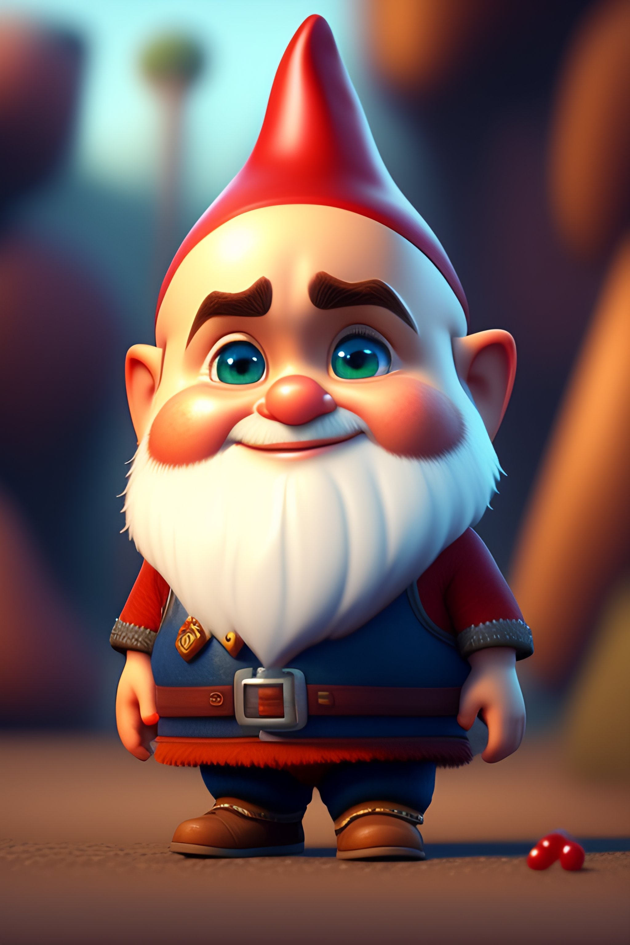 Lexica - Gnome cute in the jugle as a pixar disney character caricature ...