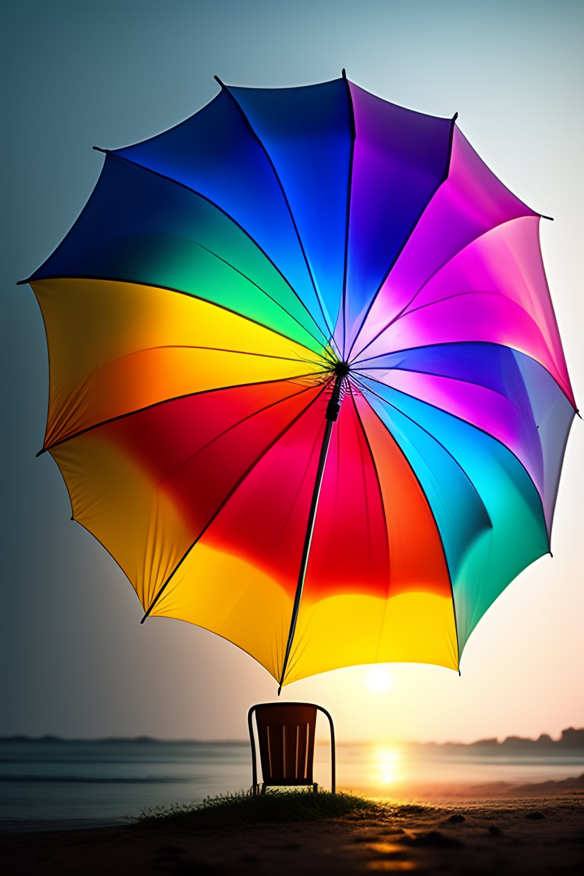 Lexica - Colored umbrella under acid rain