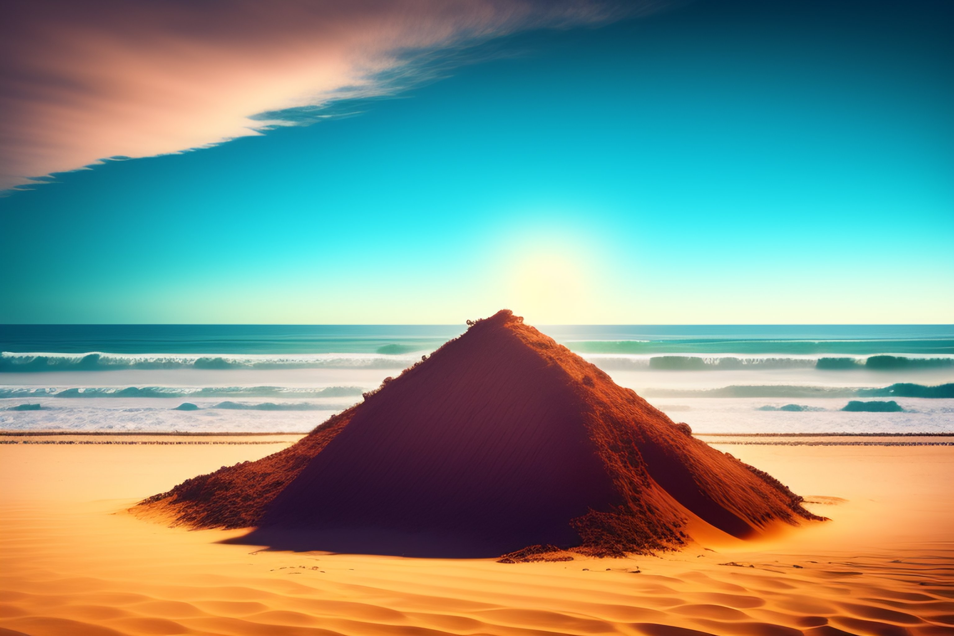 Lexica - Hellscape of the beach album cover, modern, film, soft ...