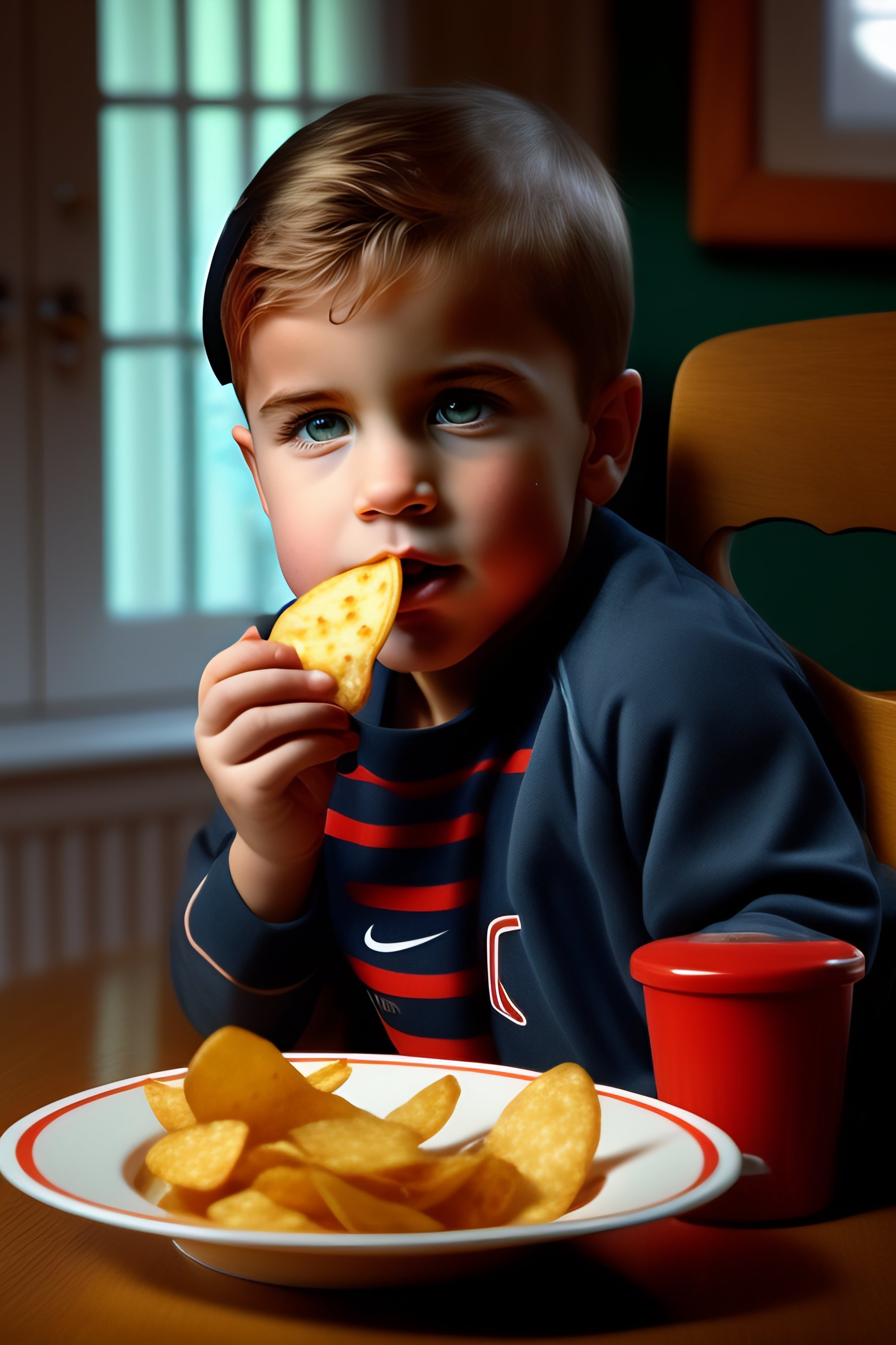 Lexica - Alex eating chips