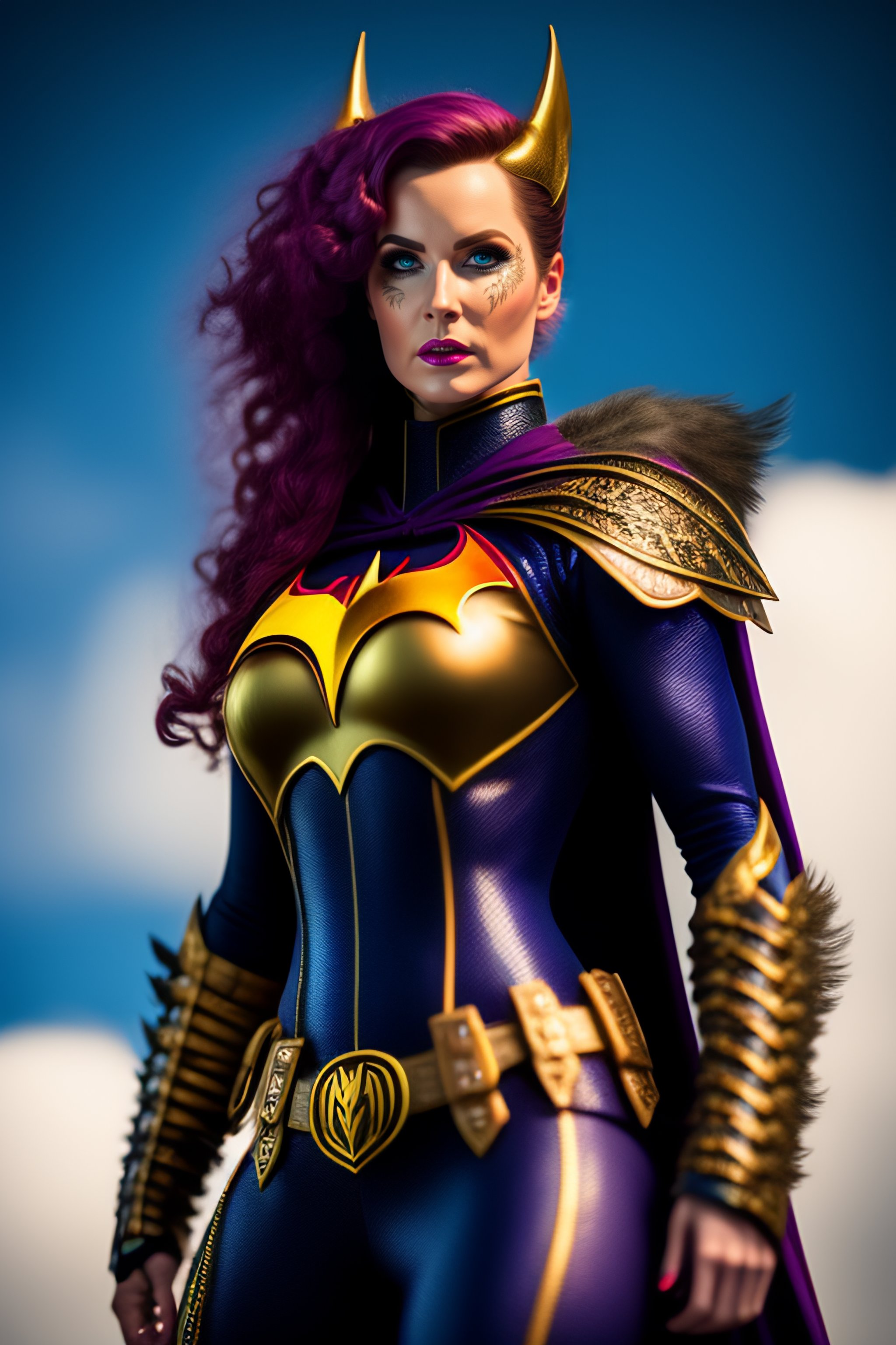 Lexica - Dynamic photography of a Scottish female Batman in detailed ...
