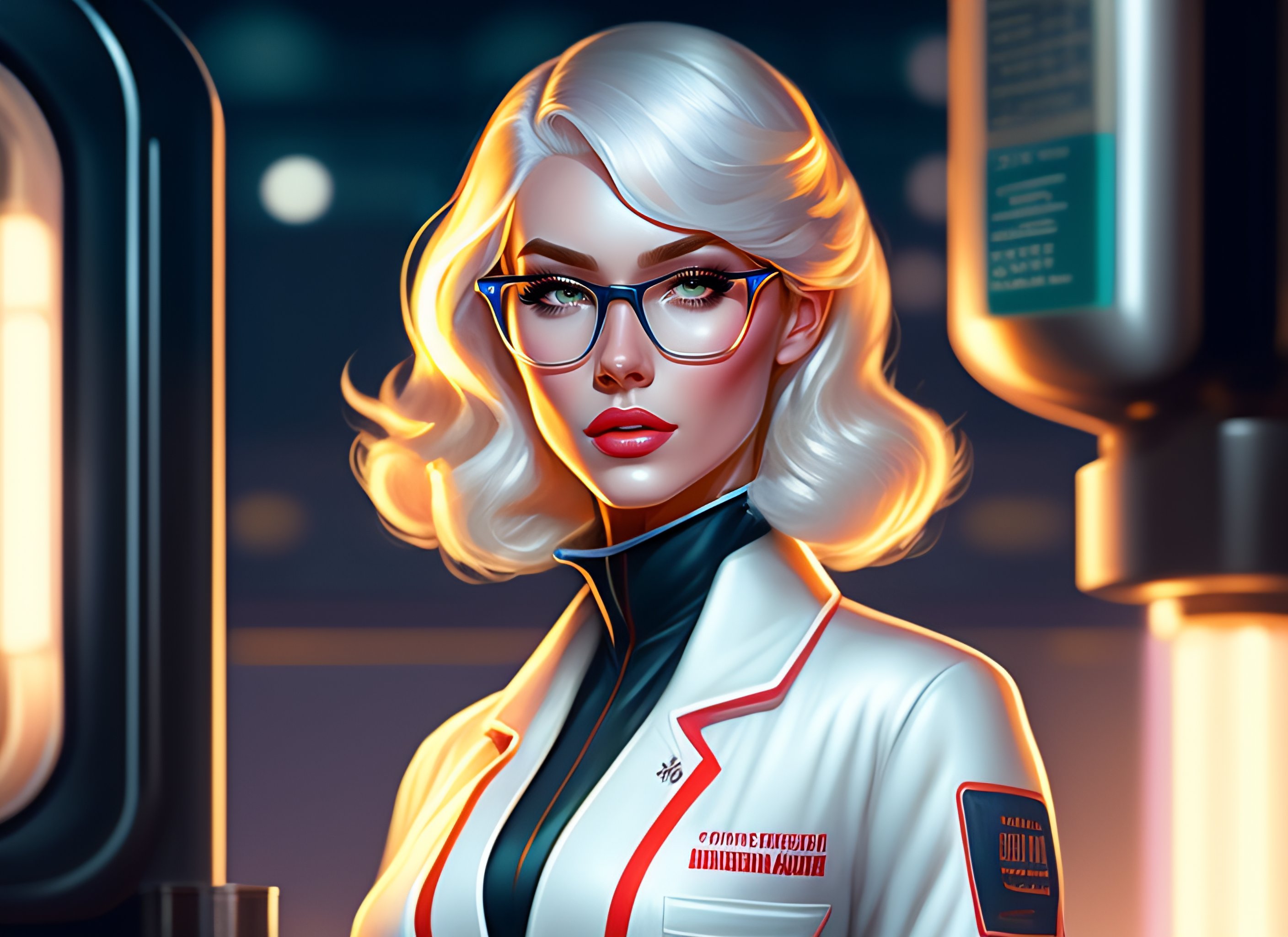 Gwen Stacy In Lab Coat