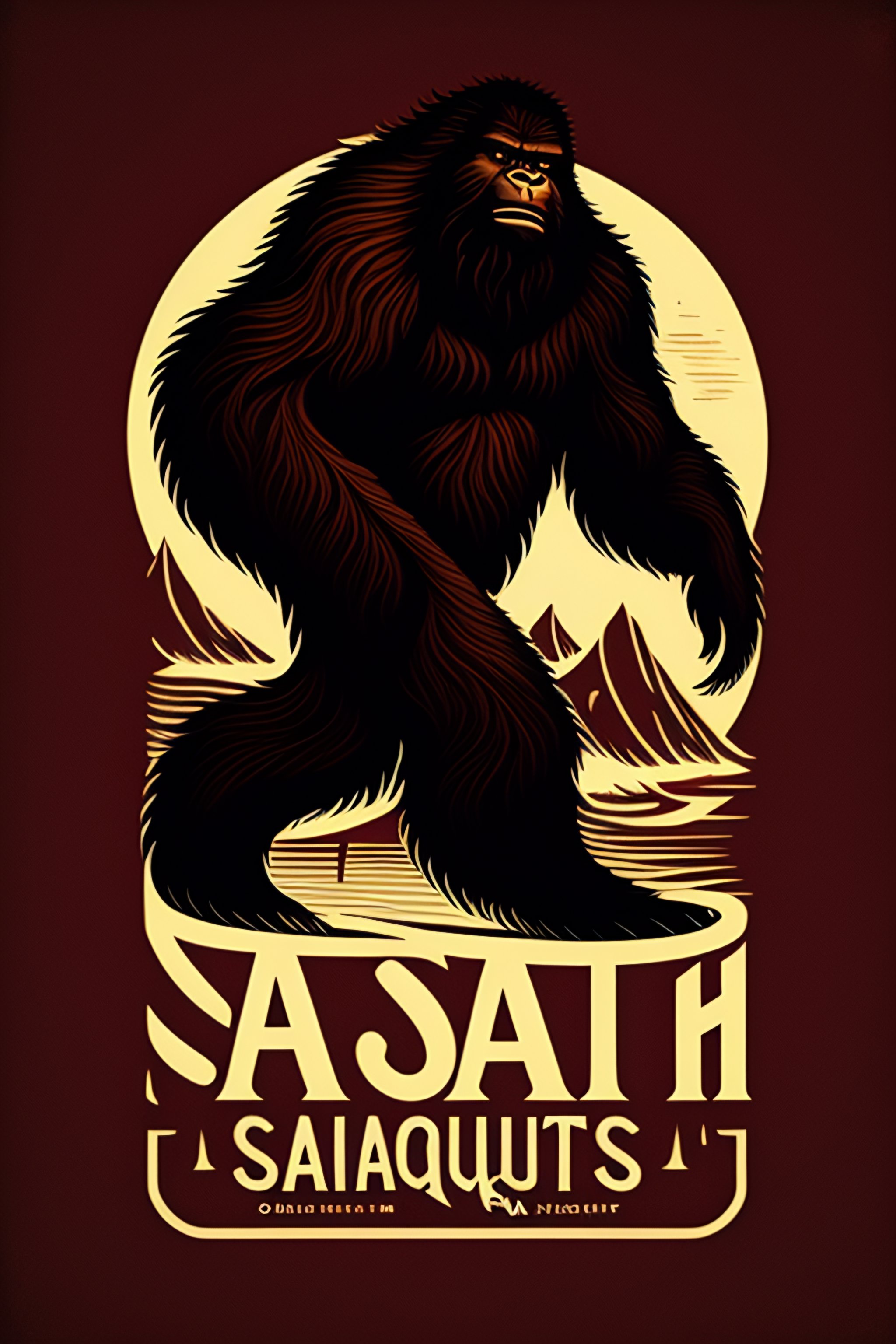 Lexica - Vintage sasquatch logo