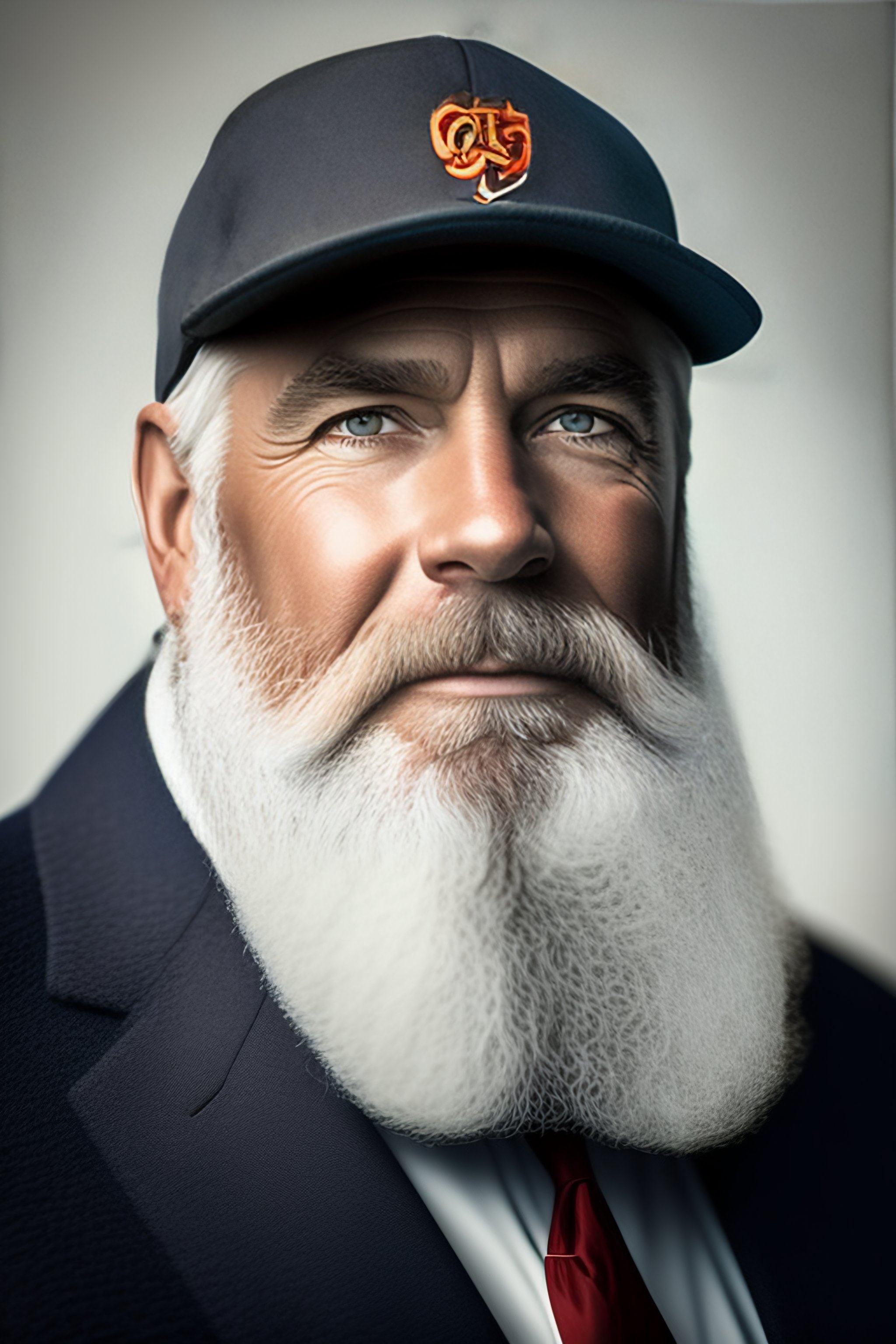 Lexica - White man, short grey beard, slugger, 8k, high detail