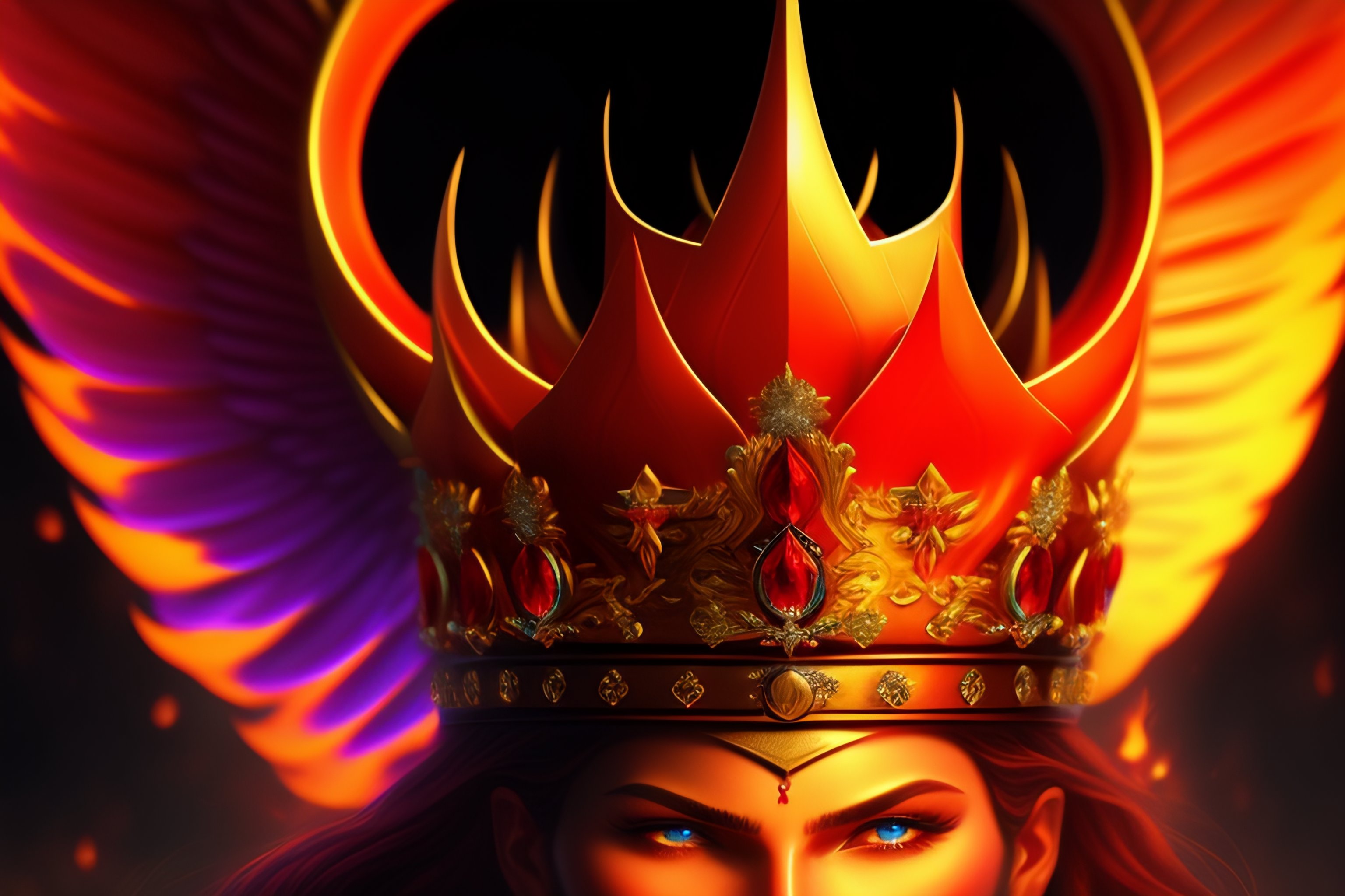 Lexica - Crown of fiery and winged king
