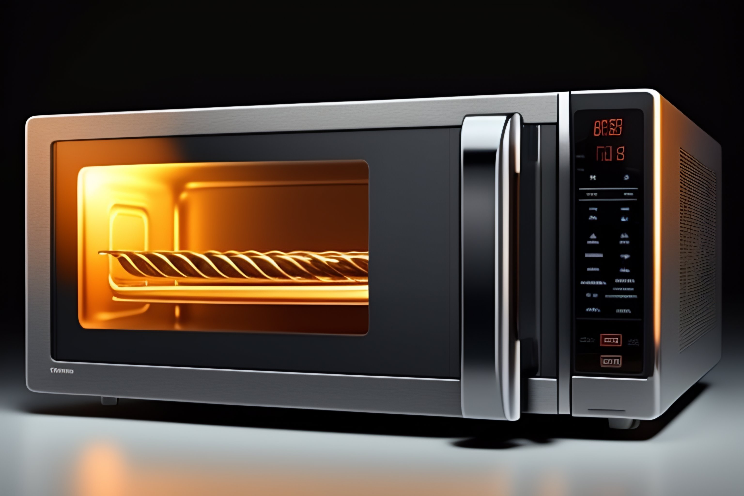 Lexica - A microwave with lots of buttons, an LCD screen, 3 spouts and ...