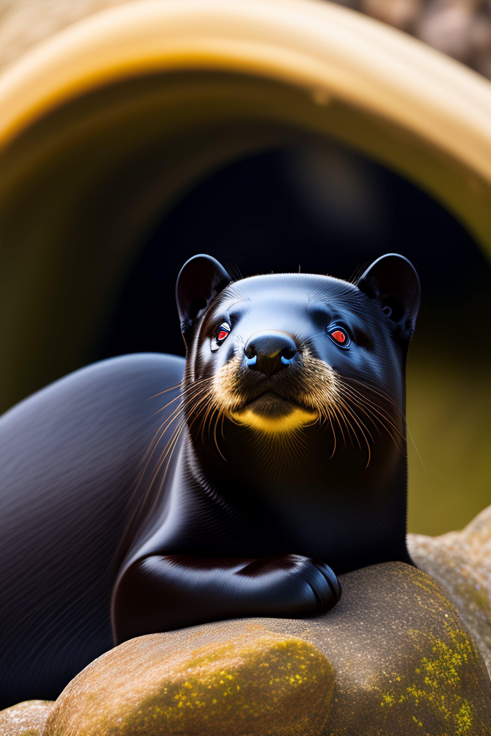 Lexica - A black otter
