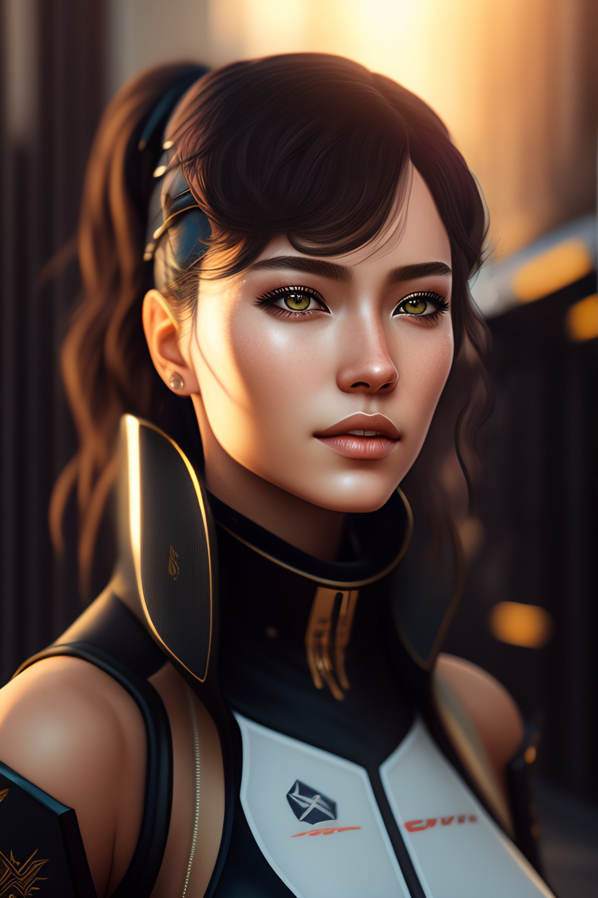 Lexica - Portrait of Lucy, Cyberpunk anime, clean skin, hazel eyes ...