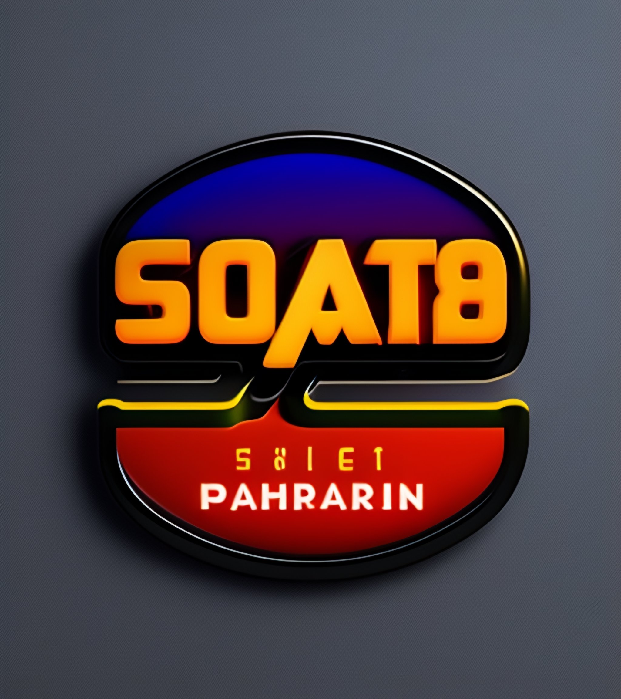 Lexica - A sausage party, cartoon discord server logo, 2d, S P initials