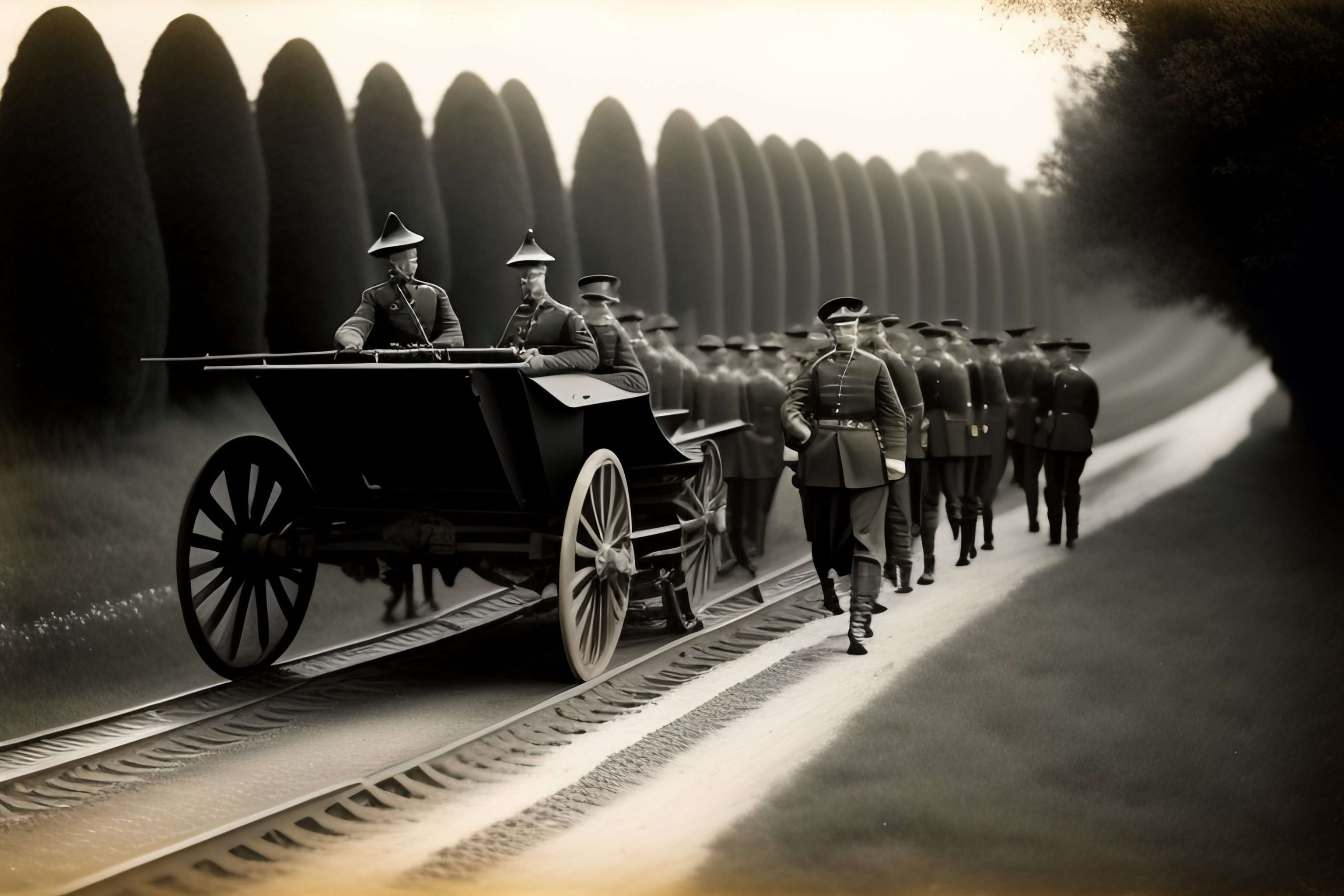 Lexica - Old black and white photo of Soldiers of an Australian 4th ...