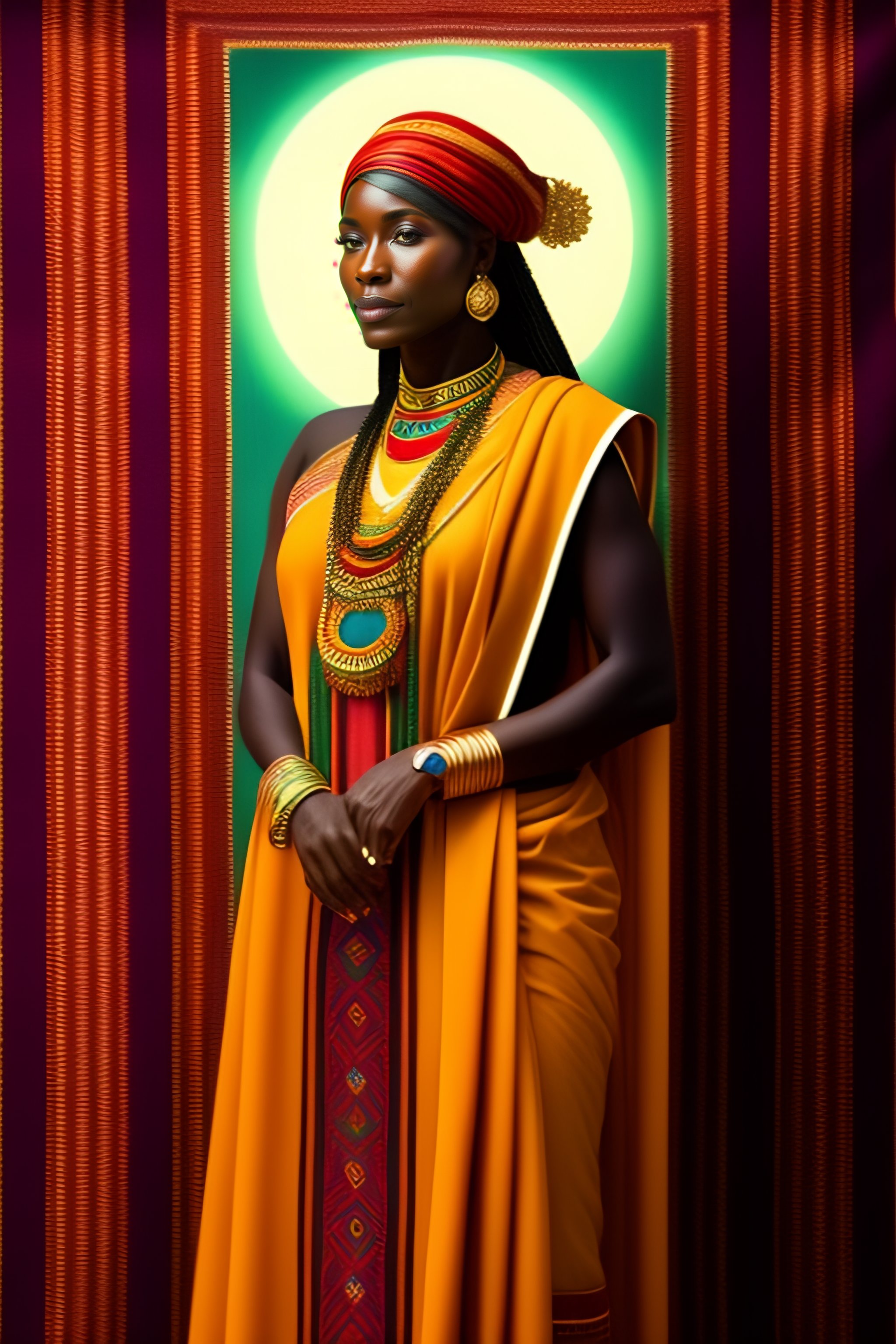 Lexica - Priestess of multiverse in guinea cloth leppi