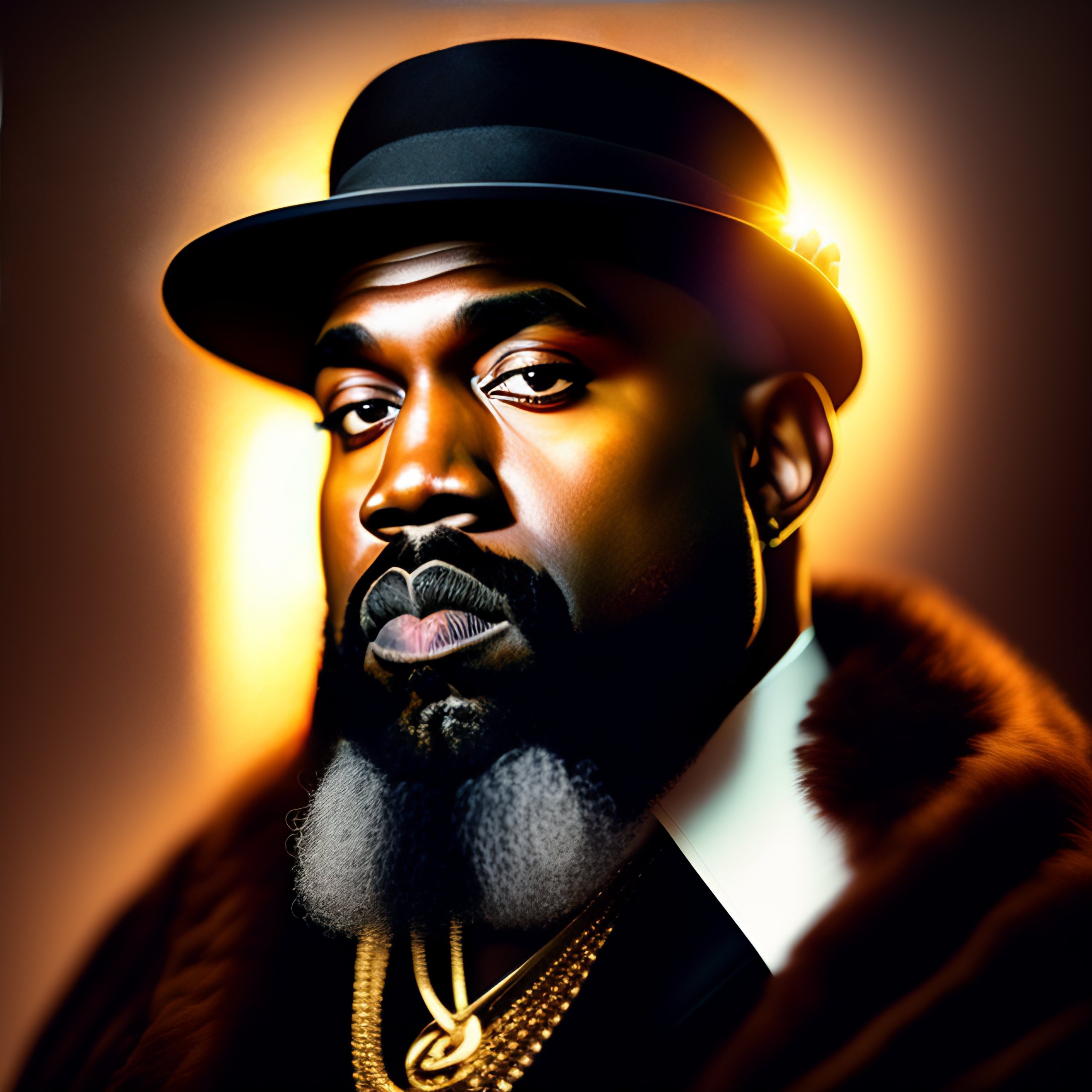 Lexica - Kanye west as jewish rabbi, long black beard, black clothes ...