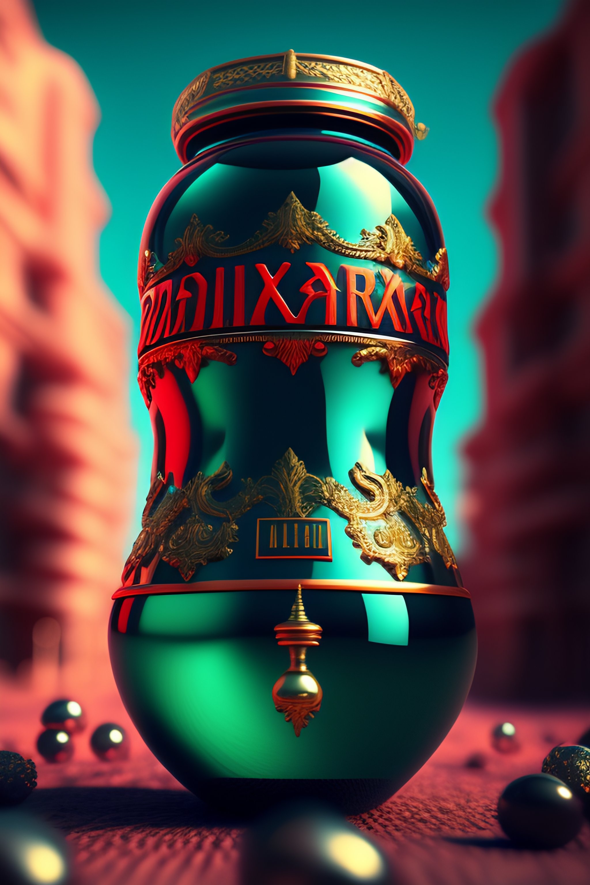 Lexica - Punk hard retro future apocaliptic drinking elixir rebel cocktail, ugly strange face ...