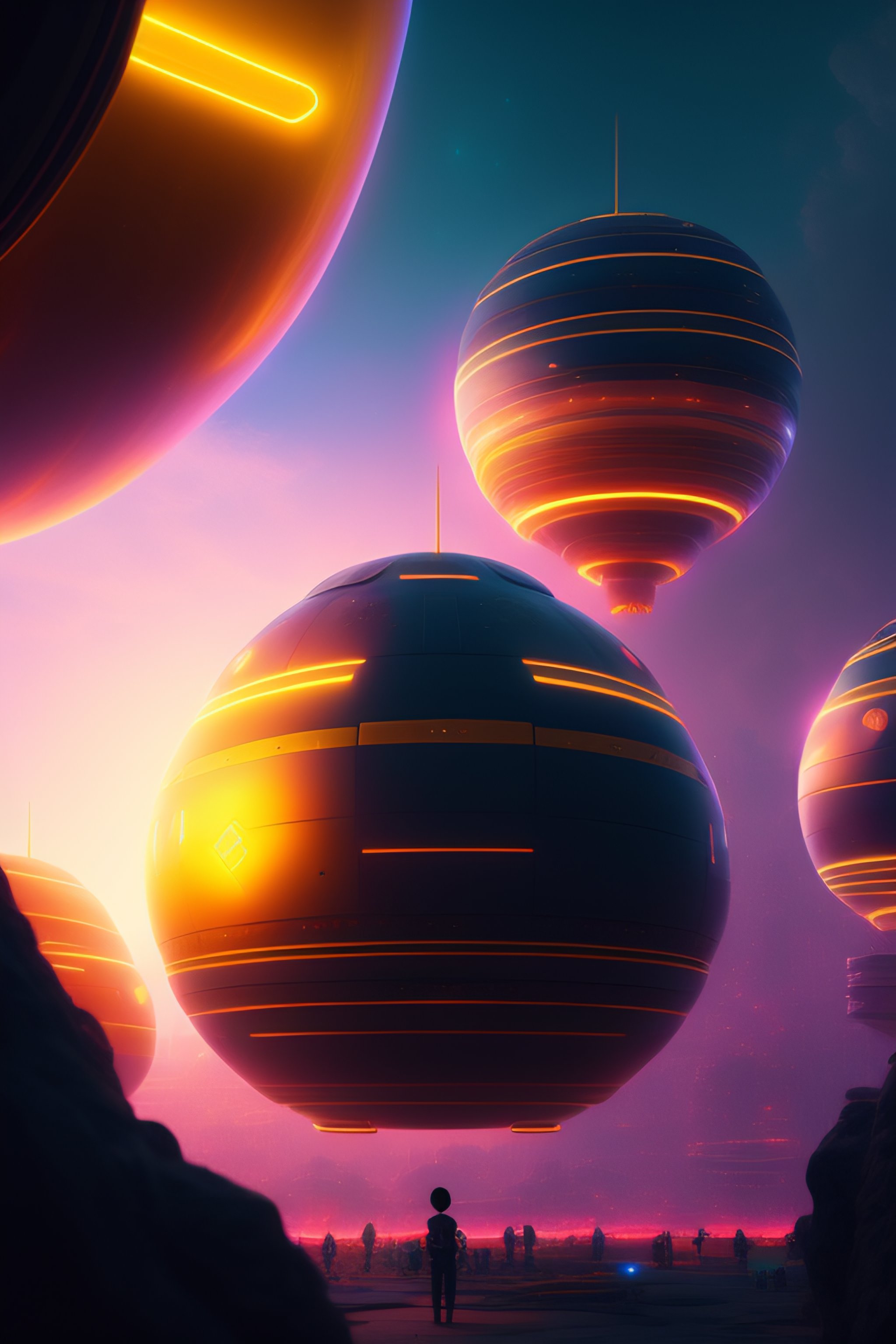 Lexica - An 8k resolution matte painting of black children building a ...